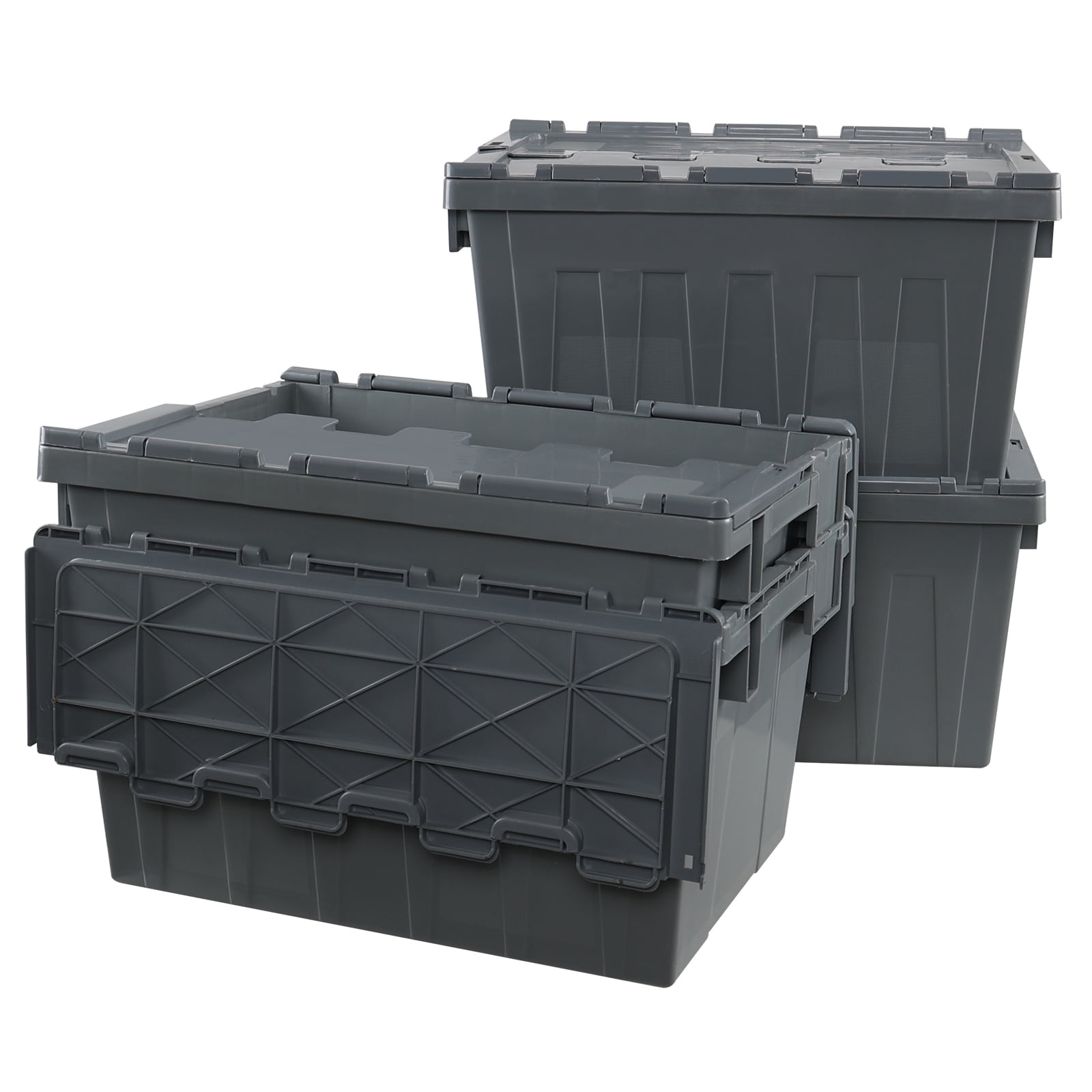 Julyeen 15 Gallon Plastic Distribution Container with Hinged Attached ...
