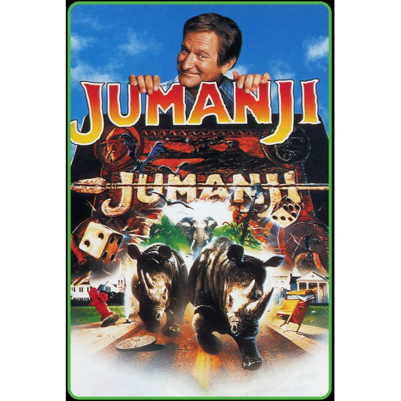 Jumanji 1995 Poster 24x36 - Classic Adventure Film, Robin Williams Jungle Fantas - Walmart.com