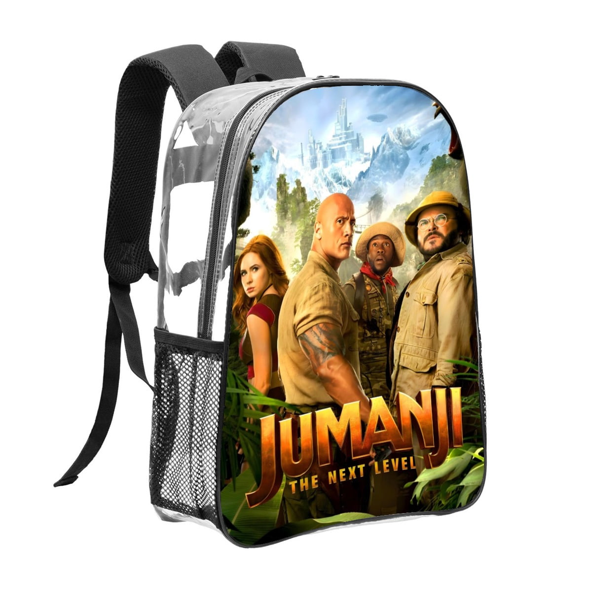 Jumanji-theme Clear Backpack Heavy Duty Transparent Bag See Through ...
