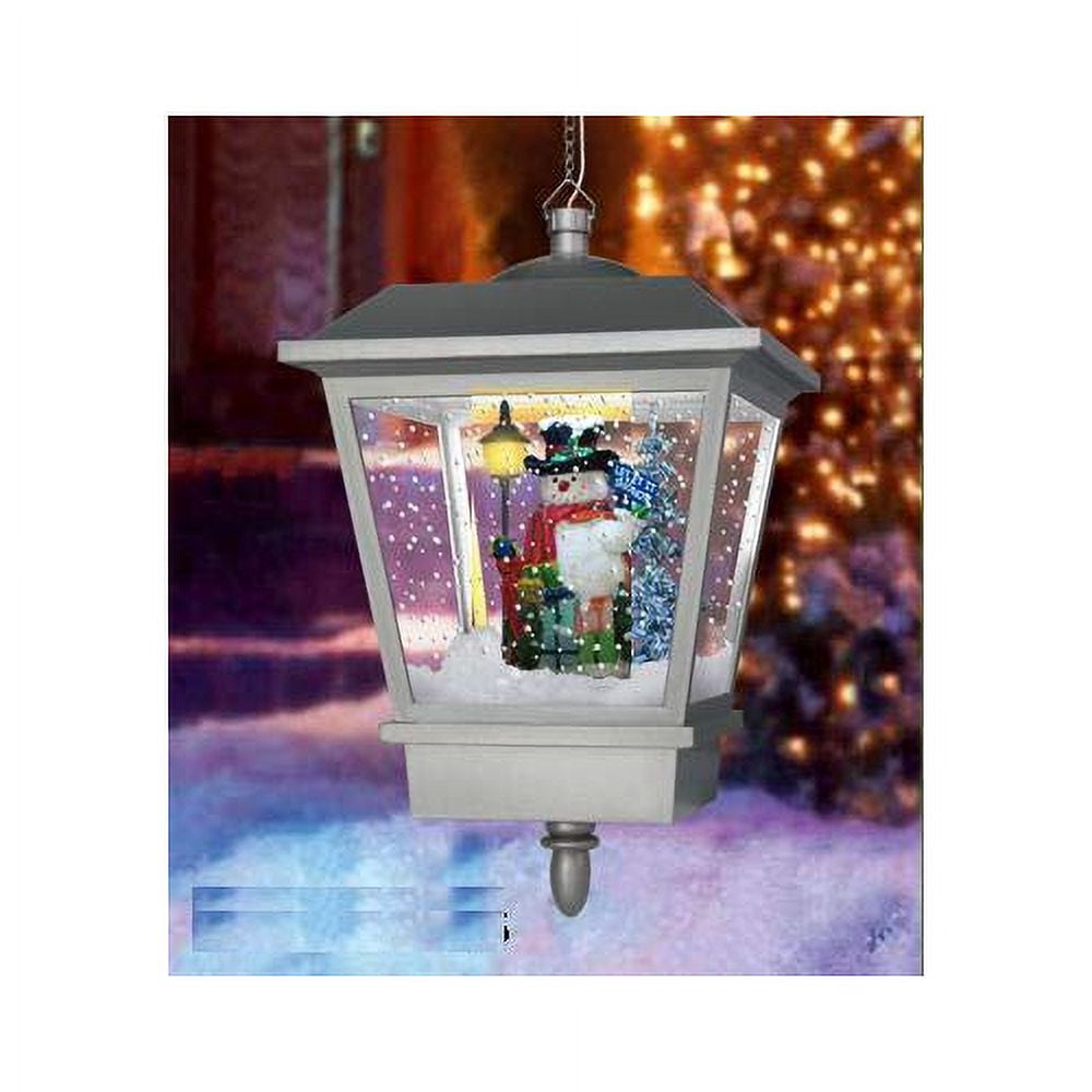 Jumbl Snowing Snowman LED Lighted Musical Christmas Street Lamp ...