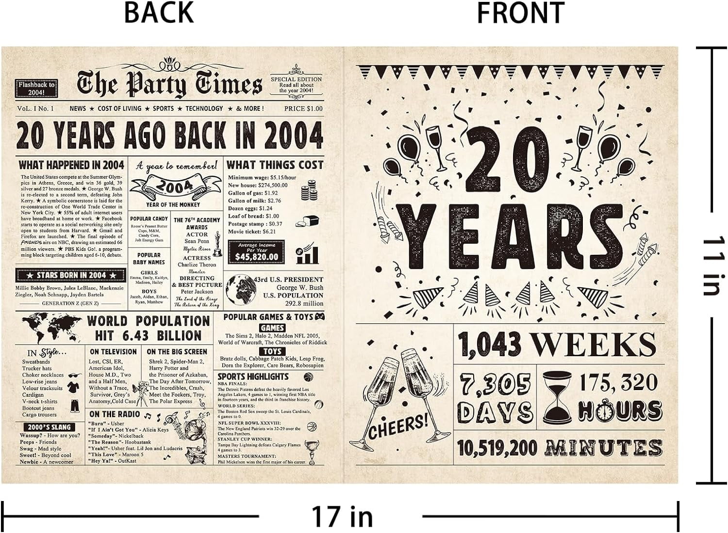 Jumbo 20Th Birthday Card For Son Daughter, Thoughtful 20 Year Old ...