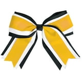 Jumbo 3 Color Hair Bow Gold - Walmart.com
