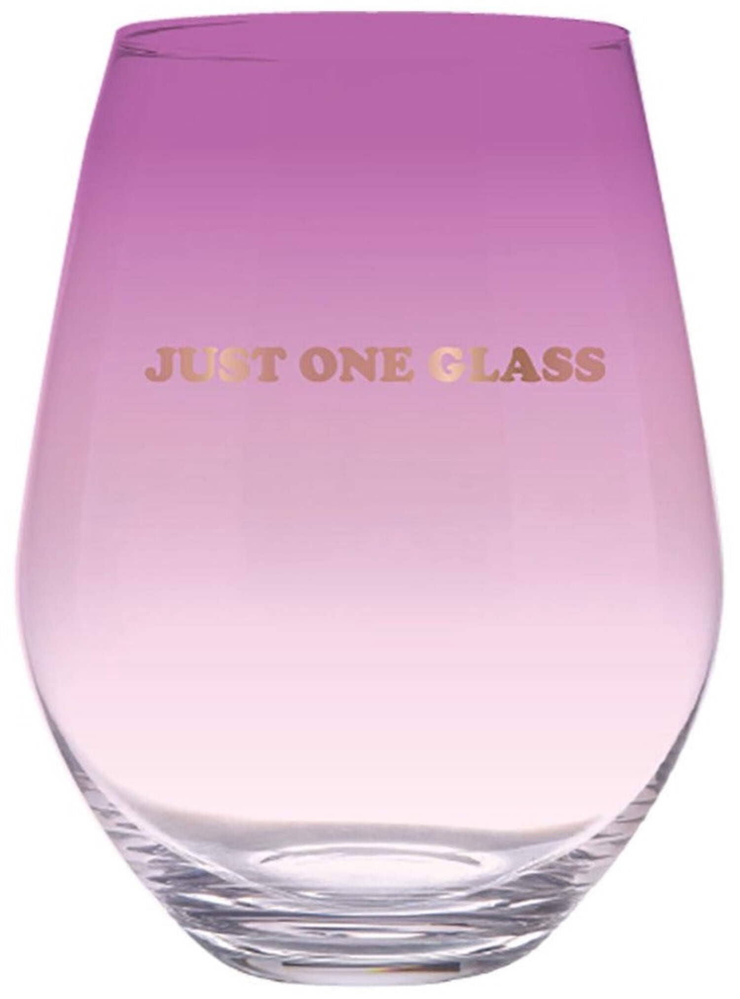 Christian Brands 10-06308-002 30 oz Pour Just One Glass Stemless Wine ...