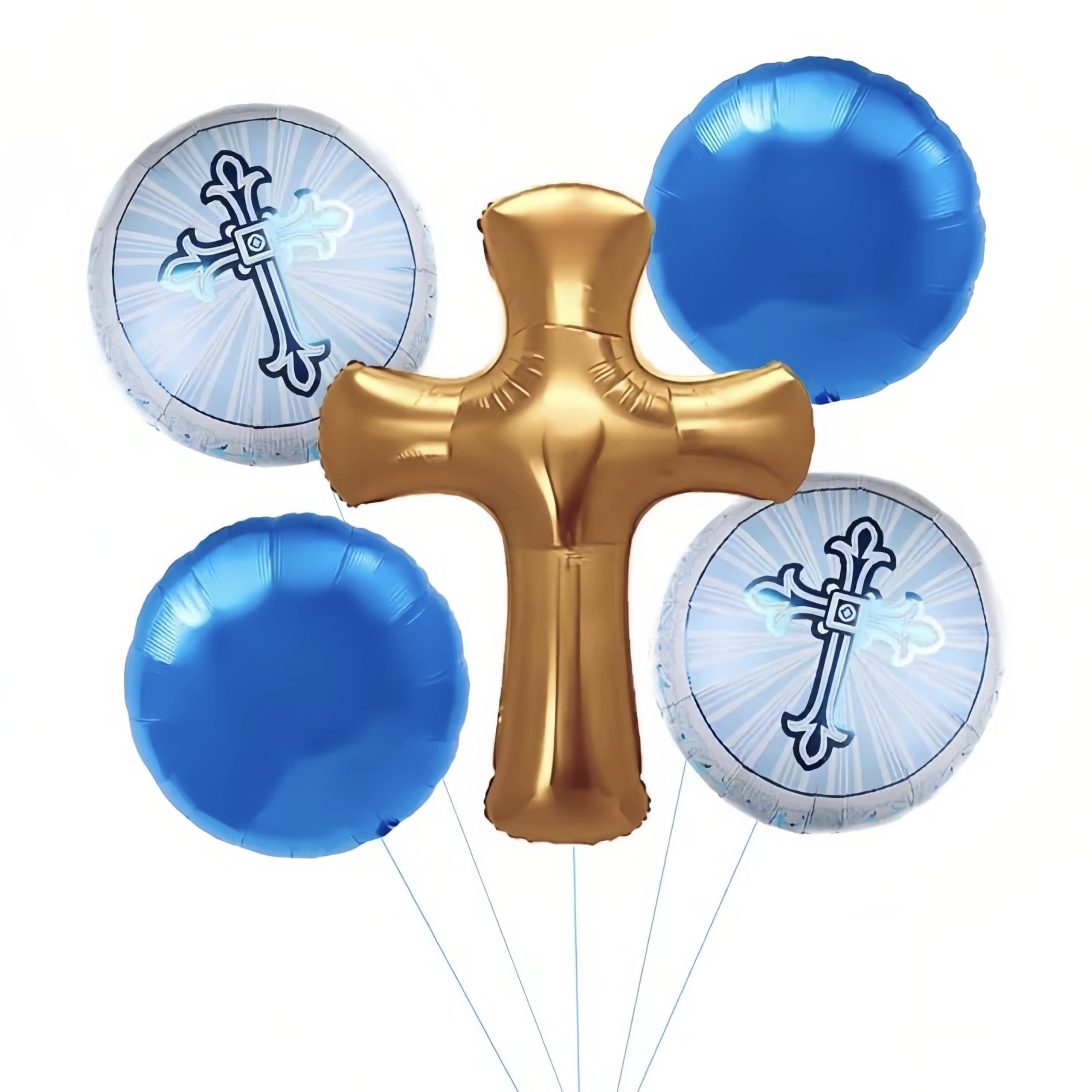Jumbo 44” Gold Cross Balloon or First H2FSDCommunion Decorations. Shiny ...