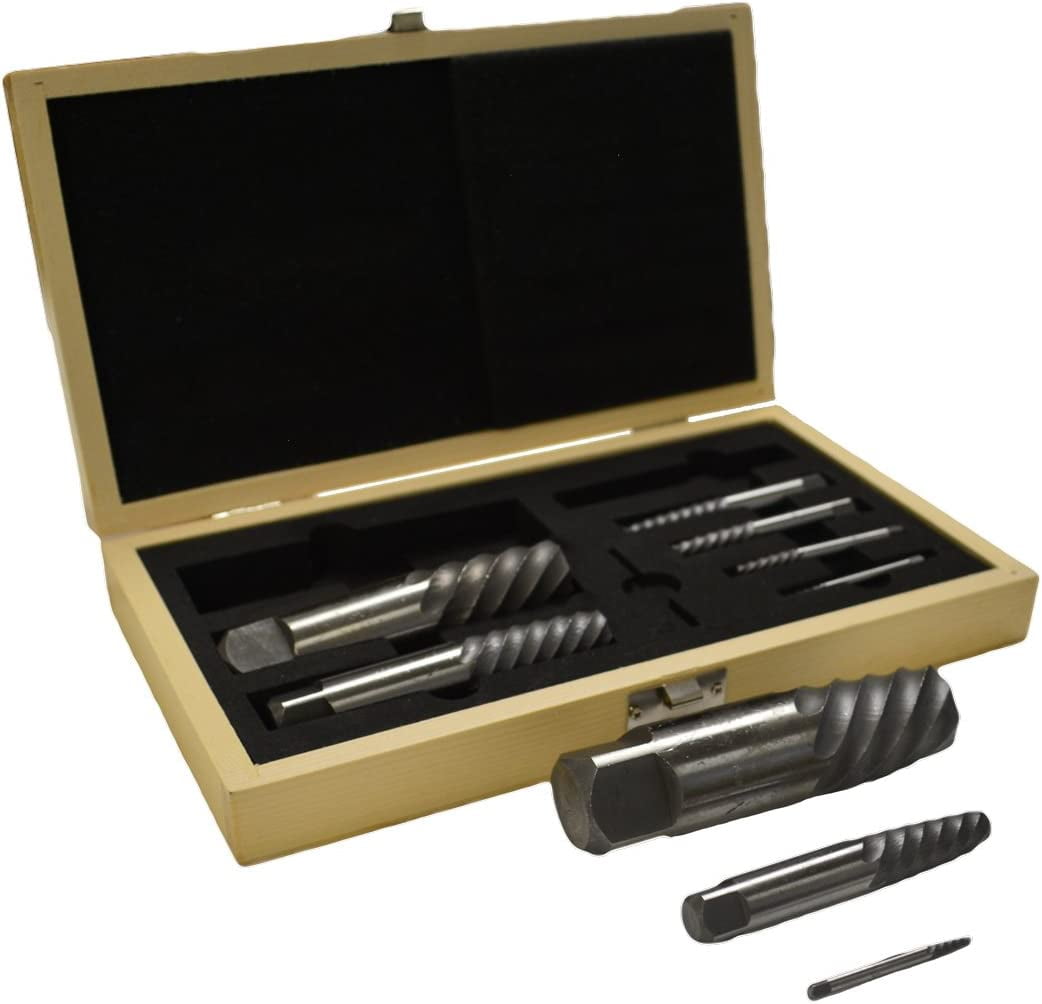 Jumbo 9 Piece Easy Out Screw Extractor (Spiral Flute) - Walmart.com