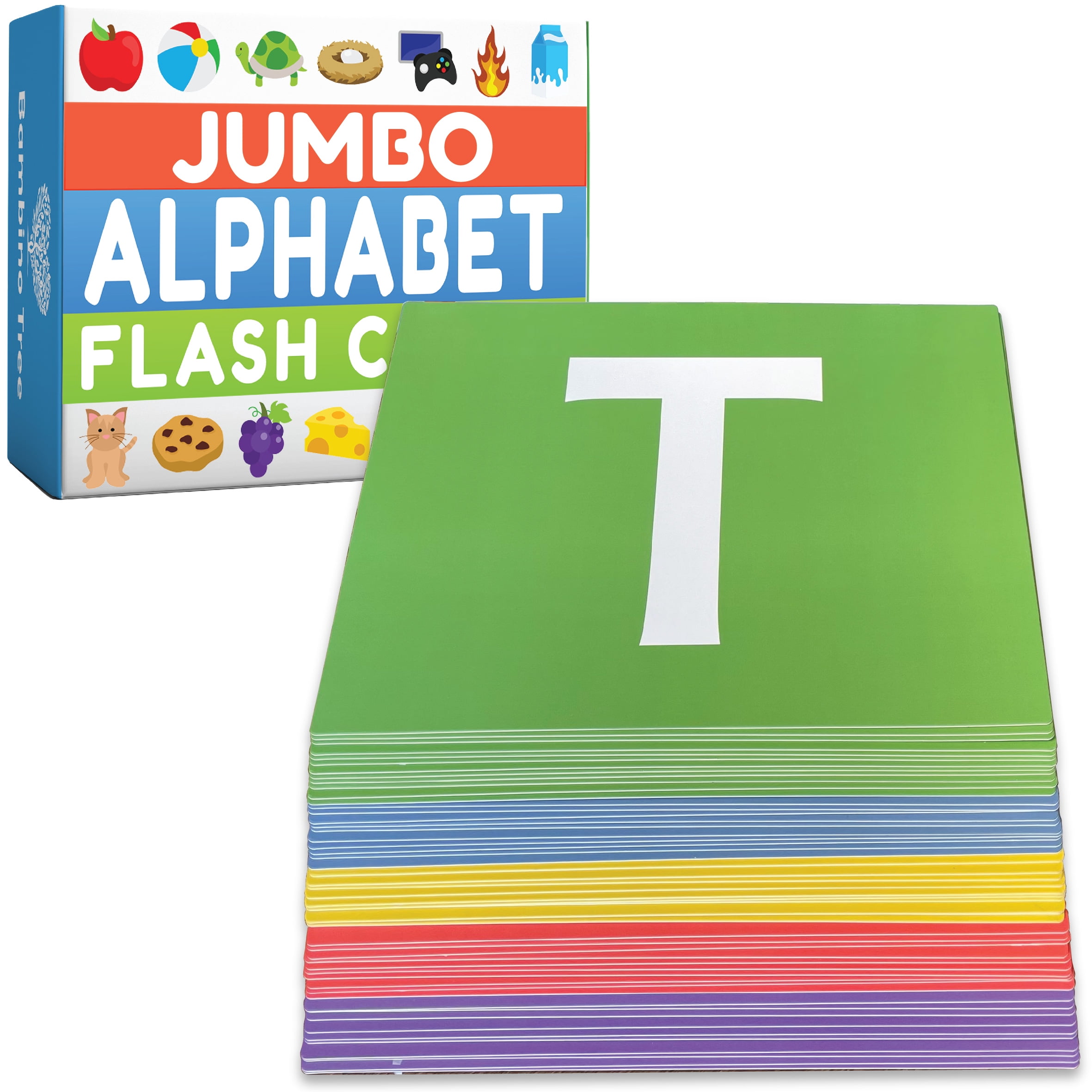 Jumbo Alphabet Flash Cards - 11" x 8" - Walmart.com