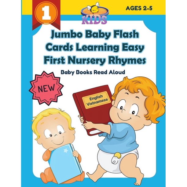 Jumbo Baby Flash Cards Learning Easy First Nursery Rhymes Baby Books ...