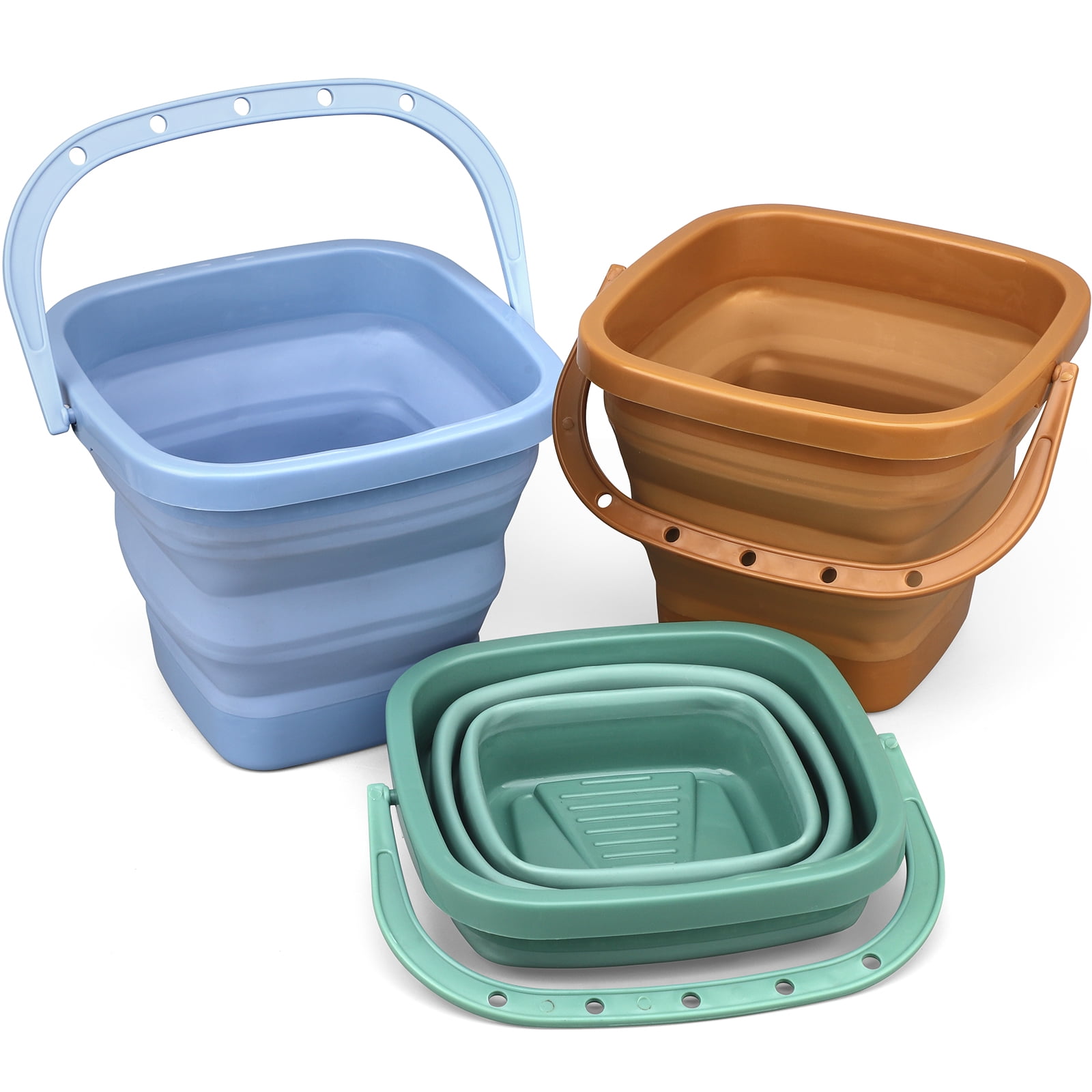 Jumbo Beach Sand Bucket Toy for Kids, 3L Collapsible Sandbox Pail ...