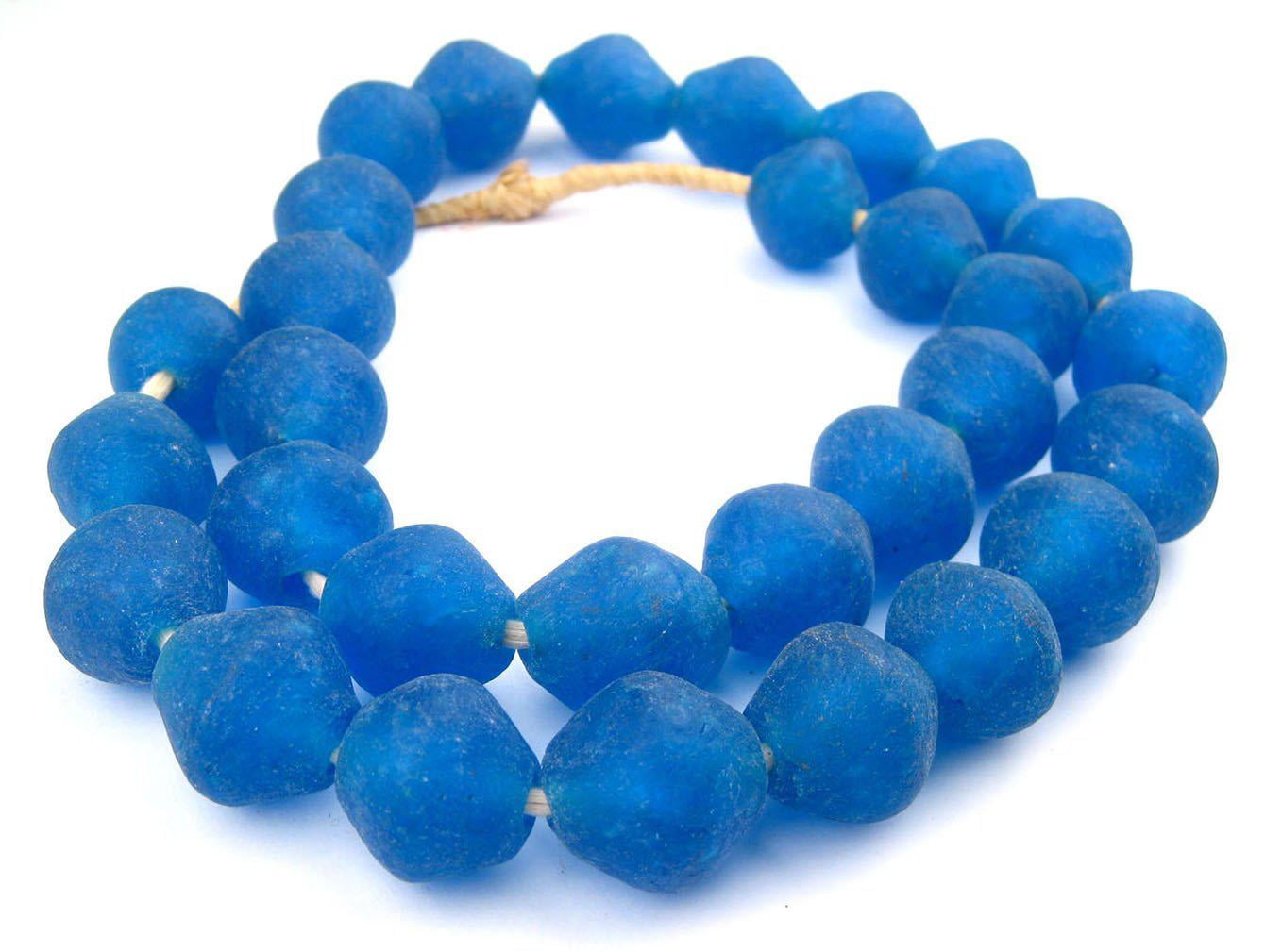 Jumbo Bicone Recycled Glass Beads - Beaded Wall Hangings - Extra Large ...