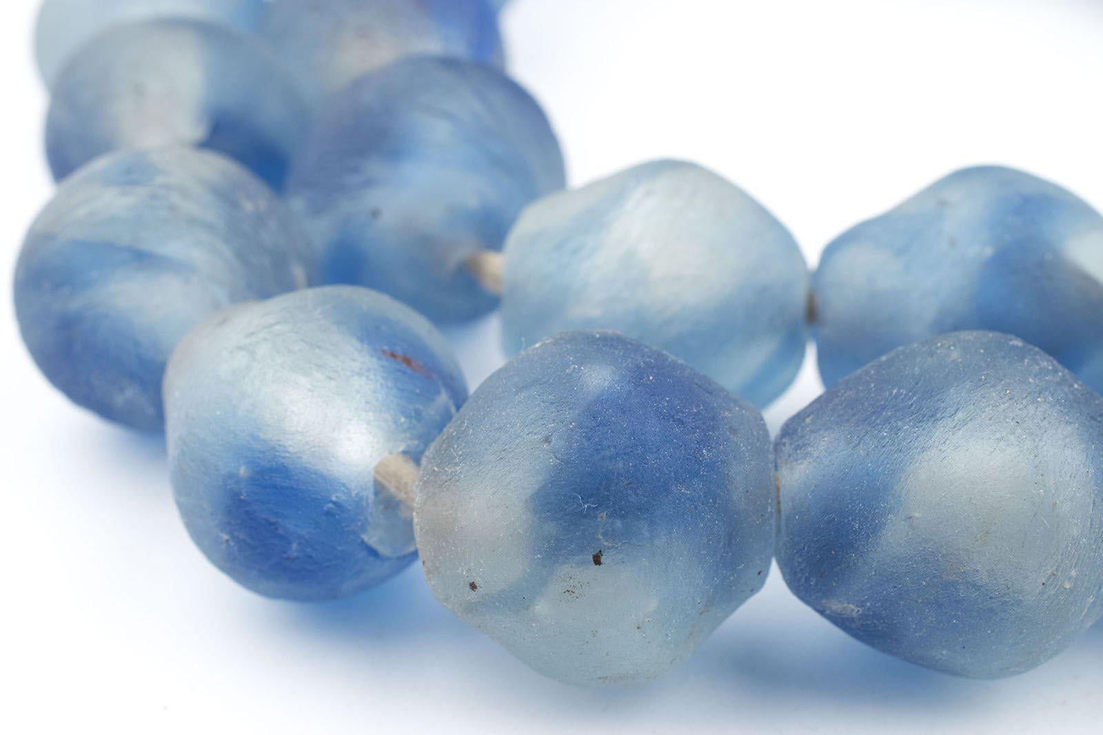 Jumbo Bicone Recycled Glass Beads - Beaded Wall Hangings - Extra Large ...