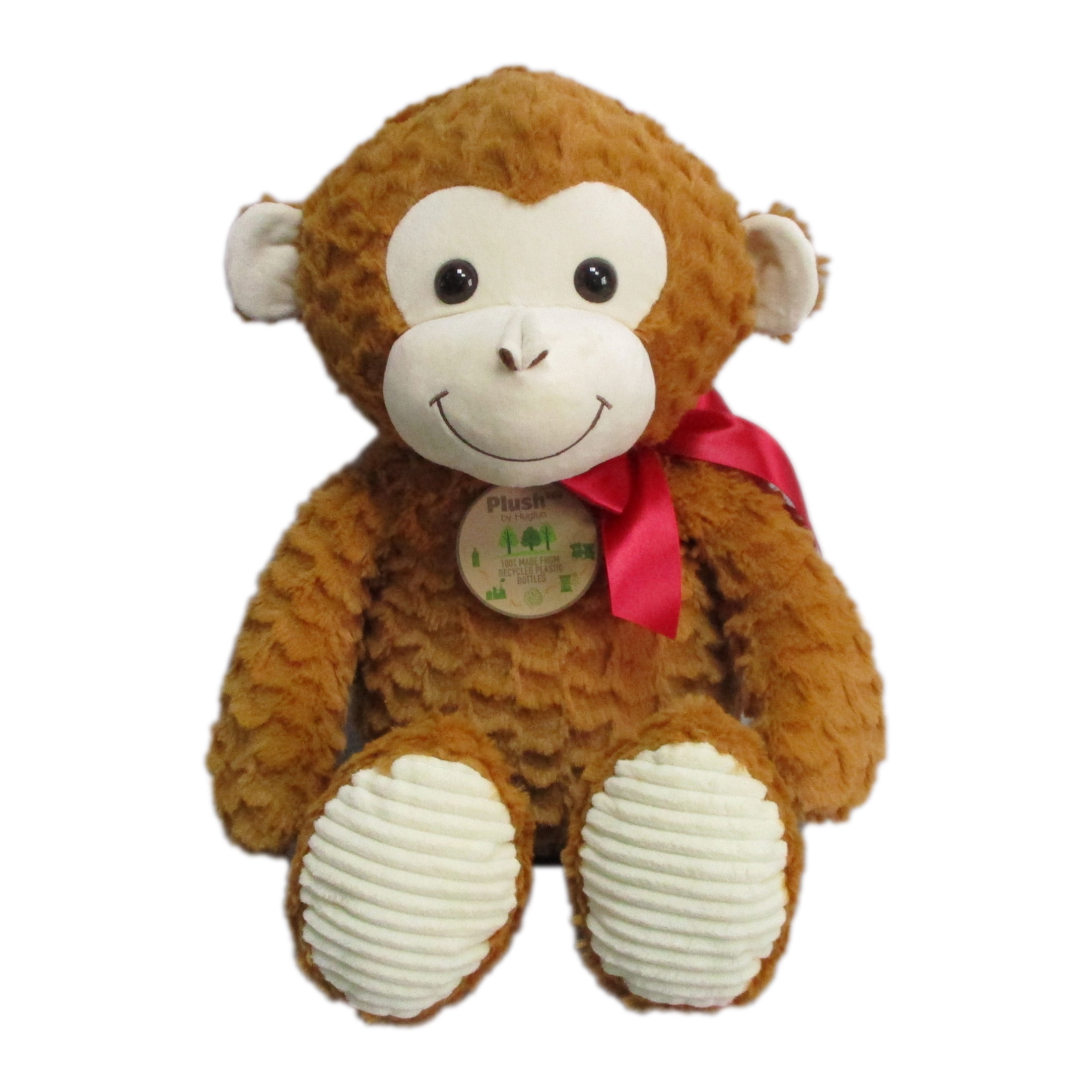 Jumbo Brown Eco Monkey Child's Plush Toy, 25 in, by Holiday Time ...