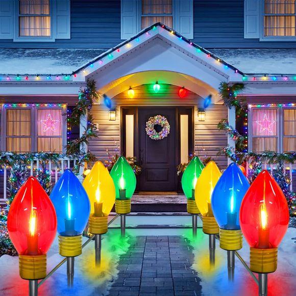 Large Christmas Bulb Lights