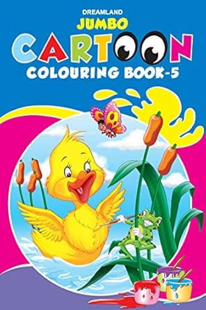 Jumbo Cartoon Colouring Book - 5 (English Version) - Walmart.com