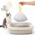 Jumbo Cat Litter Box Liners - 37x17.7 Inch Extra Thick Drawstring Bags ...