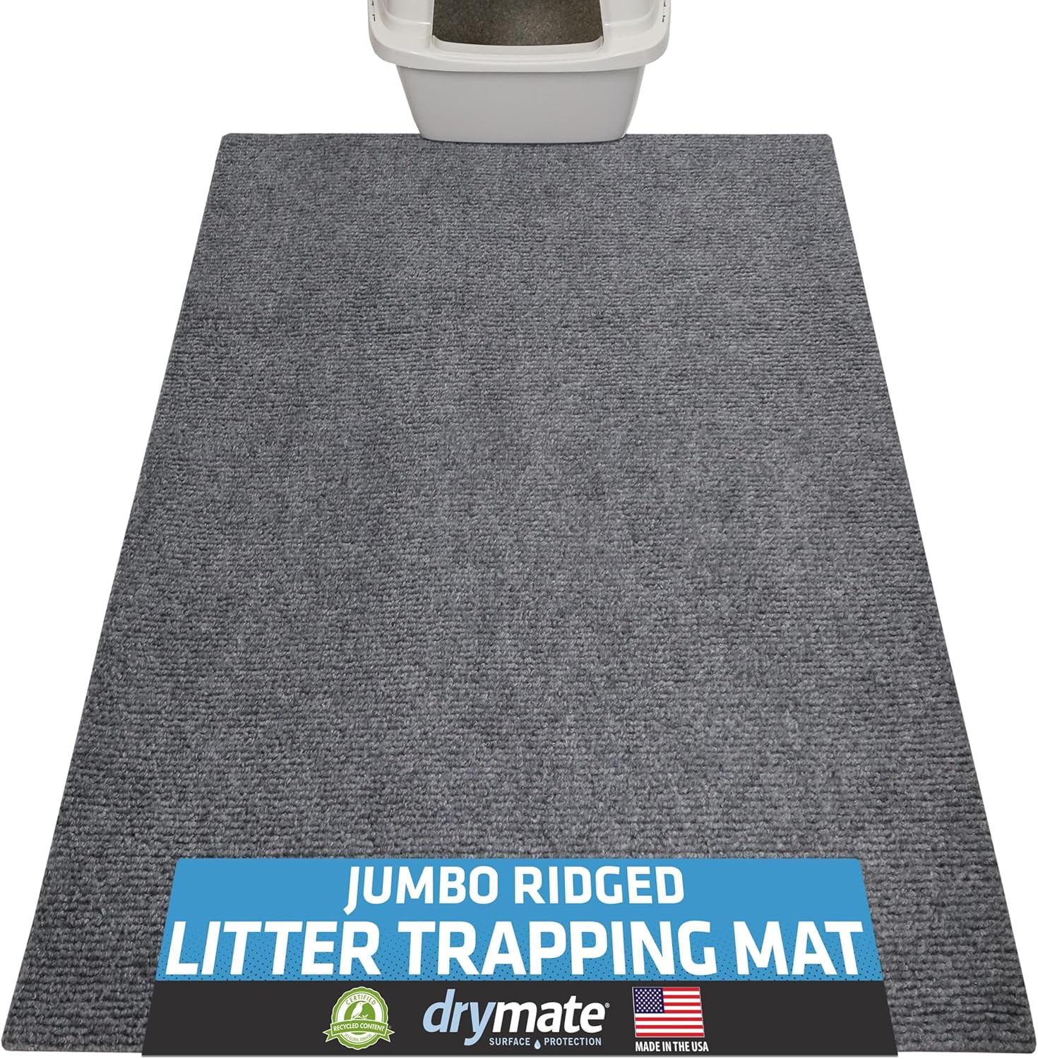 Jumbo Cat Litter Trapping Mat, (Ridged Design), Traps Litter & Mess ...