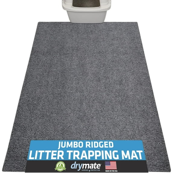 Jumbo Cat Litter Trapping Mat, (Ridged Design), Traps Litter & Mess ...