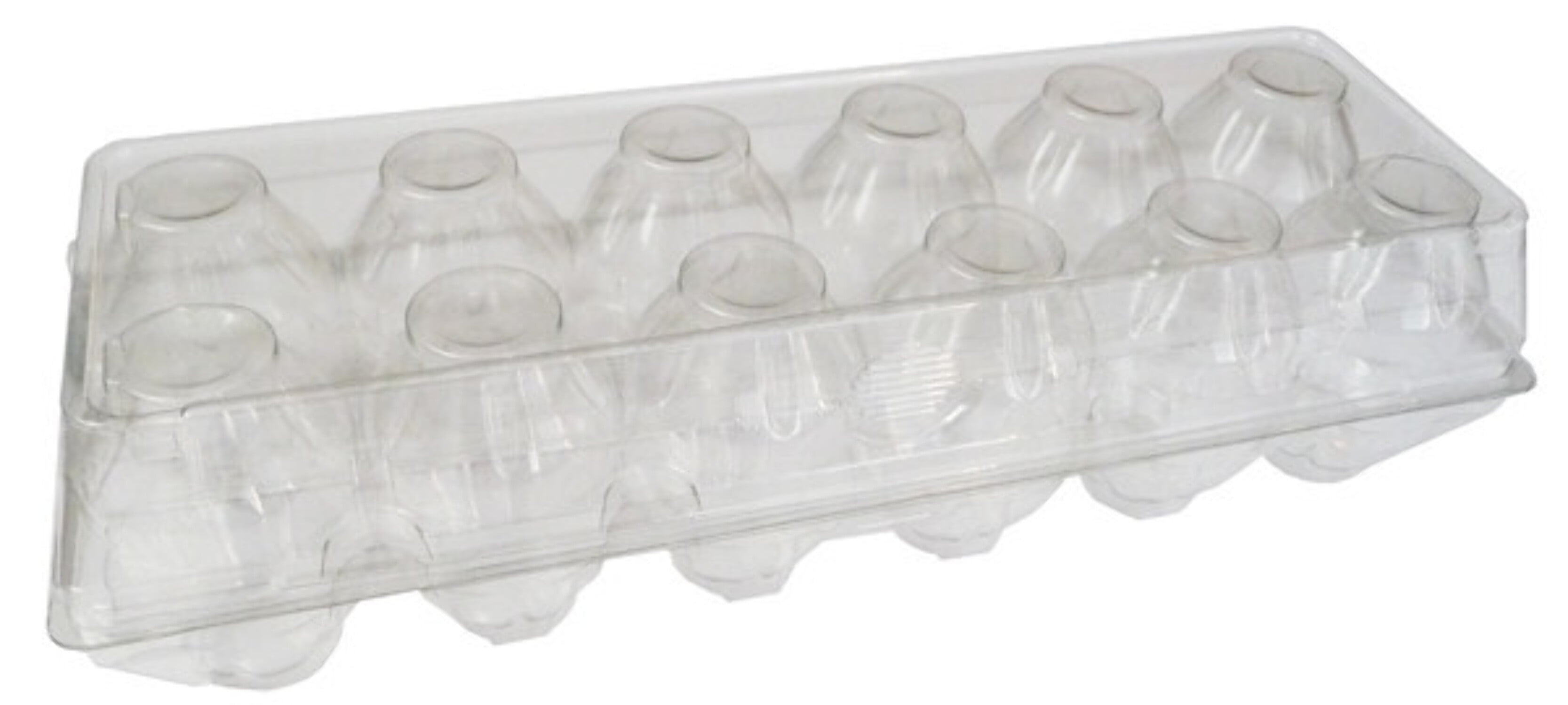 Jumbo Cell 12-Egg Clear Plastic Carton - 35 pack - Walmart.com