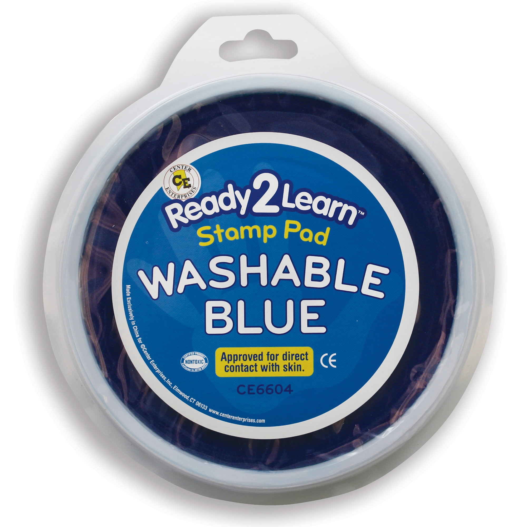 Jumbo Circular Washable Paint/Ink Pad, Blue, Set of 6 - Walmart.com
