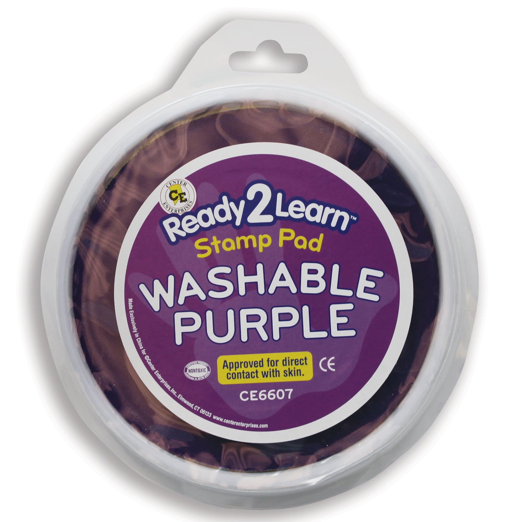 Jumbo Circular Washable Paint/Ink Pad, Purple, Set of 6 - Walmart.com