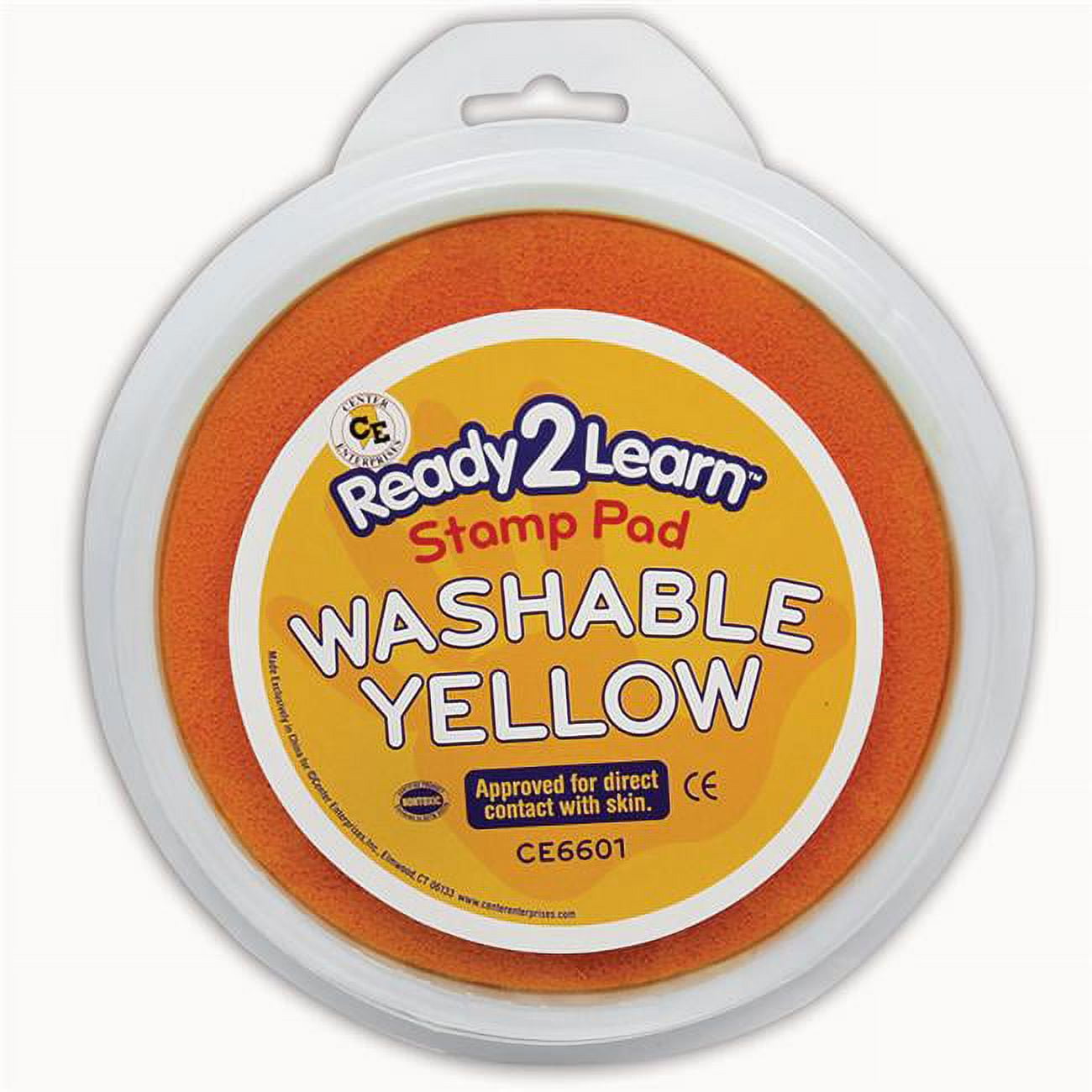 Jumbo Circular Washable Paint/Ink Pad, Yellow, Set of 6 - Walmart.com