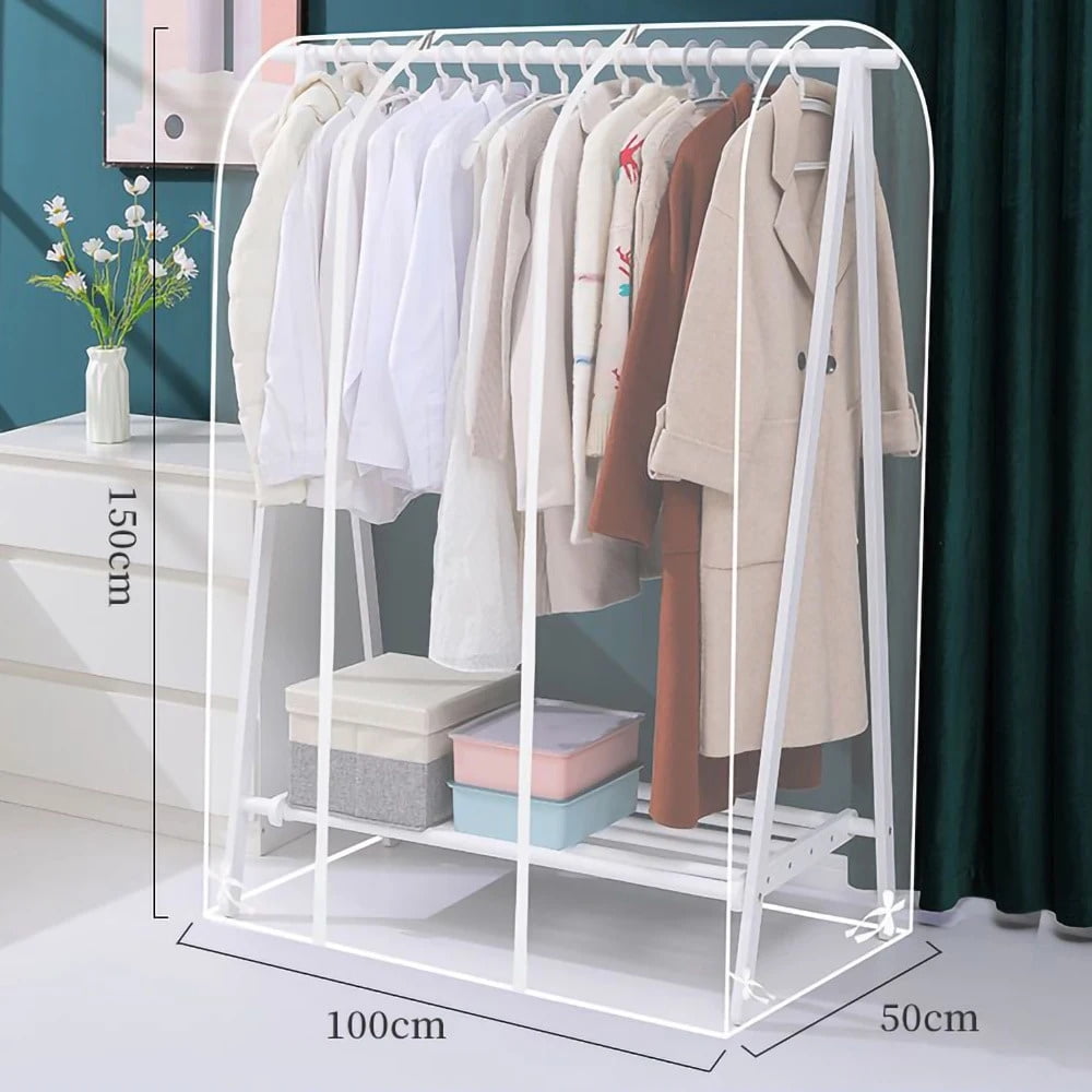 Jumbo Clothes Cover with zipper Stereoscopic Transparent Garment Outer ...
