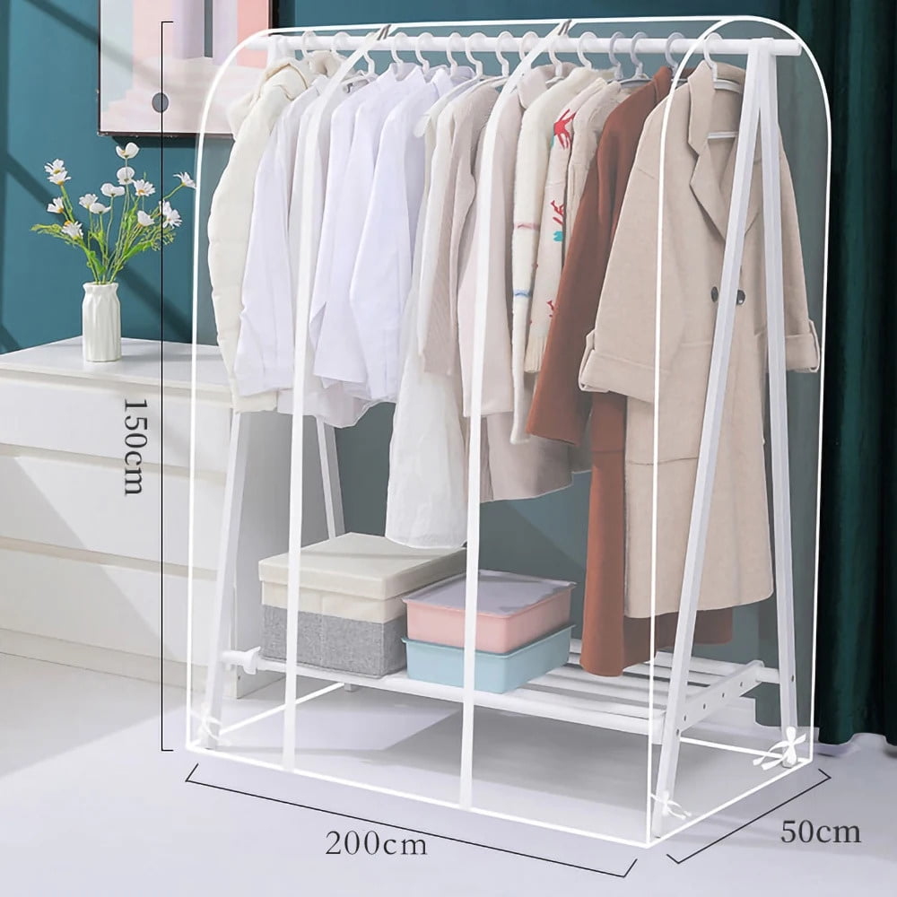 Jumbo Clothes Cover with zipper Stereoscopic Transparent Garment Outer ...