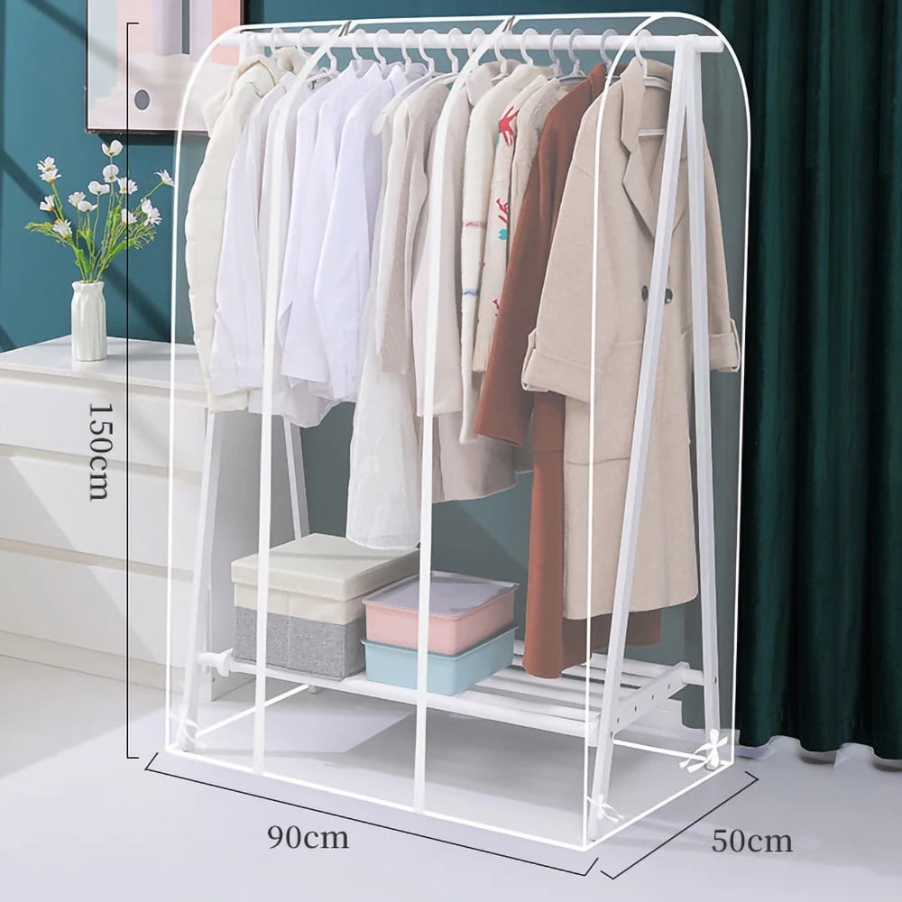 Jumbo Clothes Cover with zipper Stereoscopic Transparent Garment Outer ...