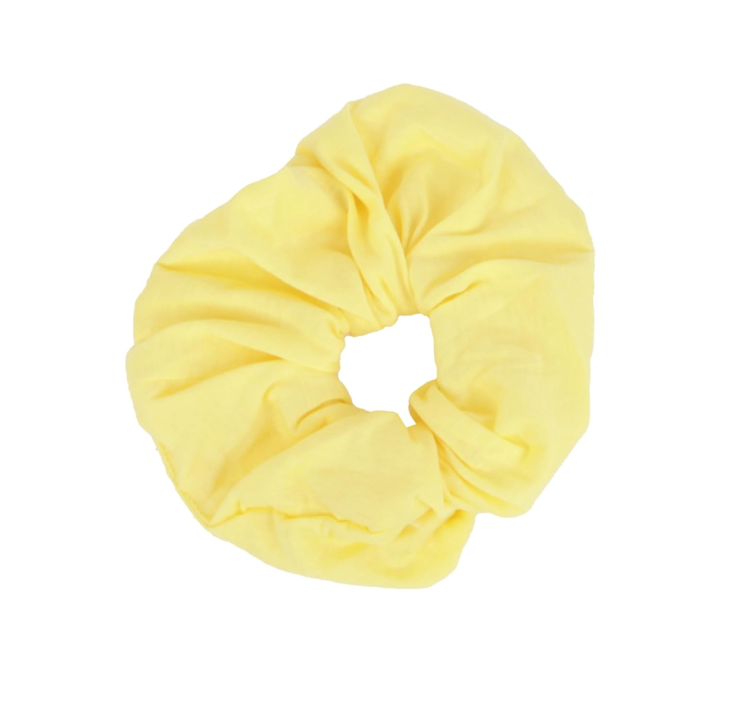 Jumbo Cotton Scrunchie - Pale Yellow - Walmart.com