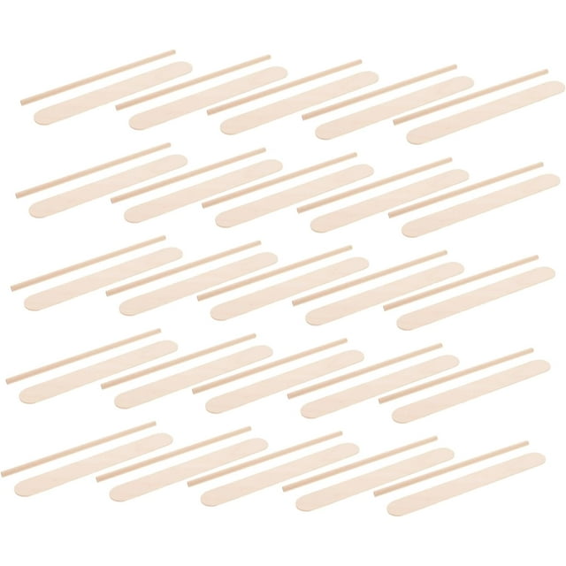 Jumbo Craft Sticks 100 Pcs Wooden Stick Giant Popsicle Stick - Walmart.com