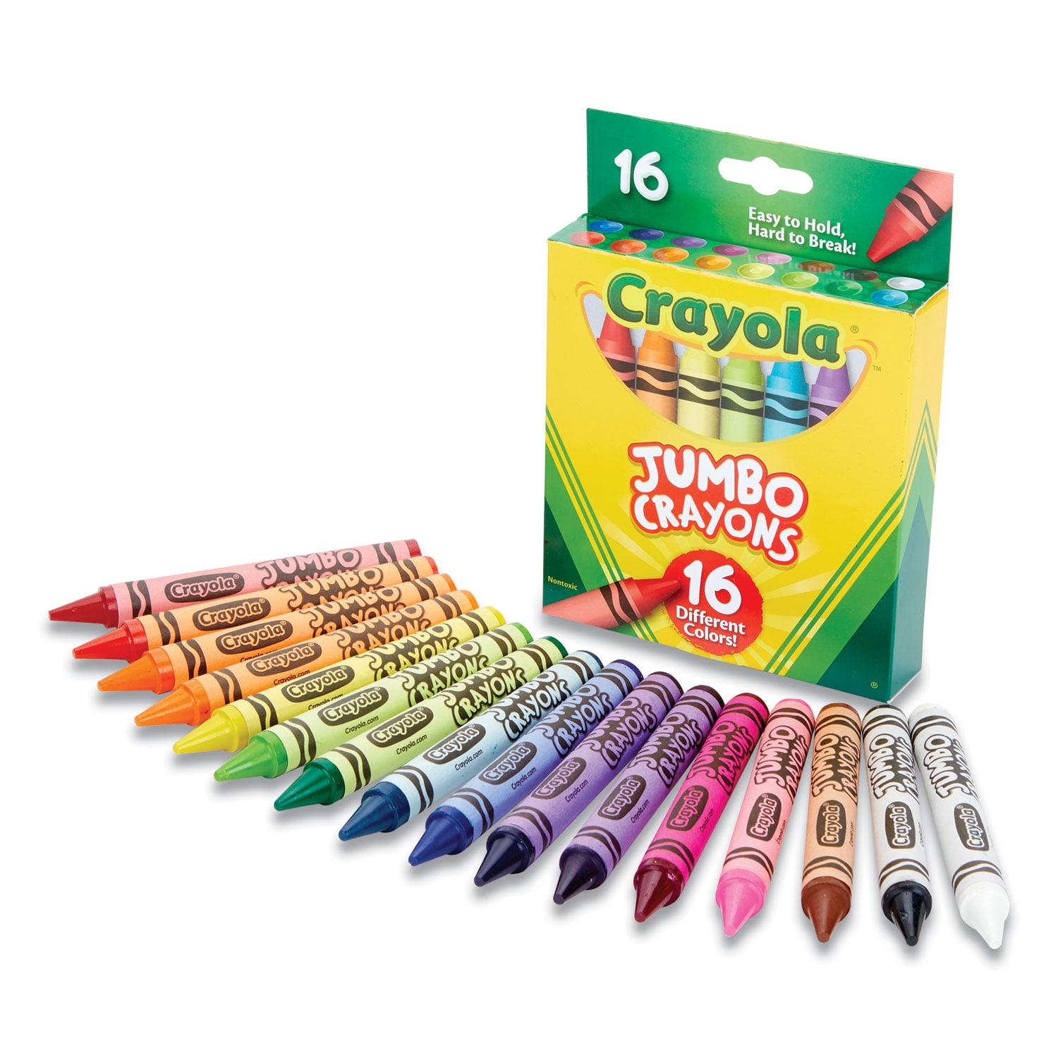 Jumbo Crayons, Assorted, 16/box | Bundle of 2 Boxes - Walmart.com
