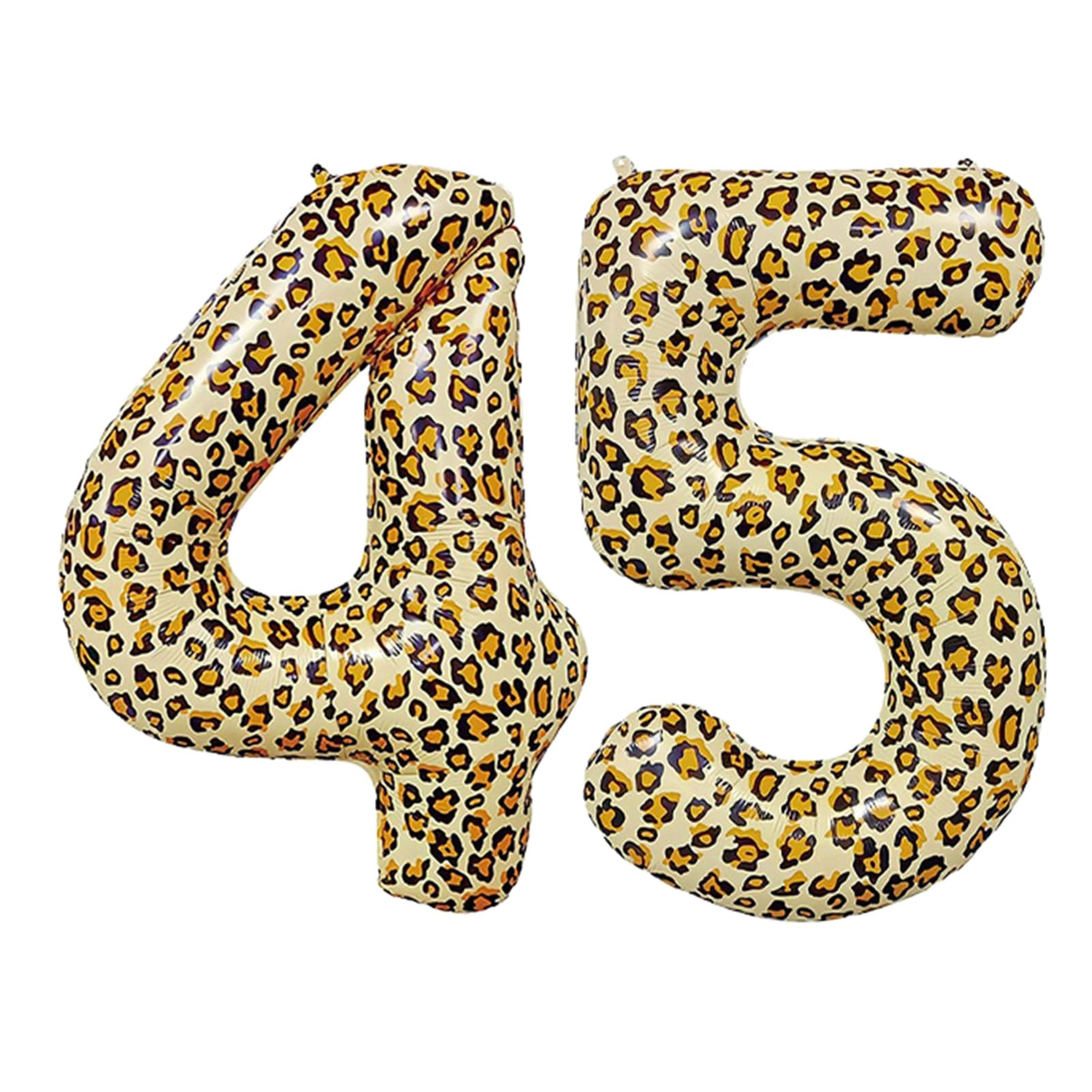 Jumbo Digital 45 Balloon Set - Giant 32" Number 45 Balloons for 45th ...