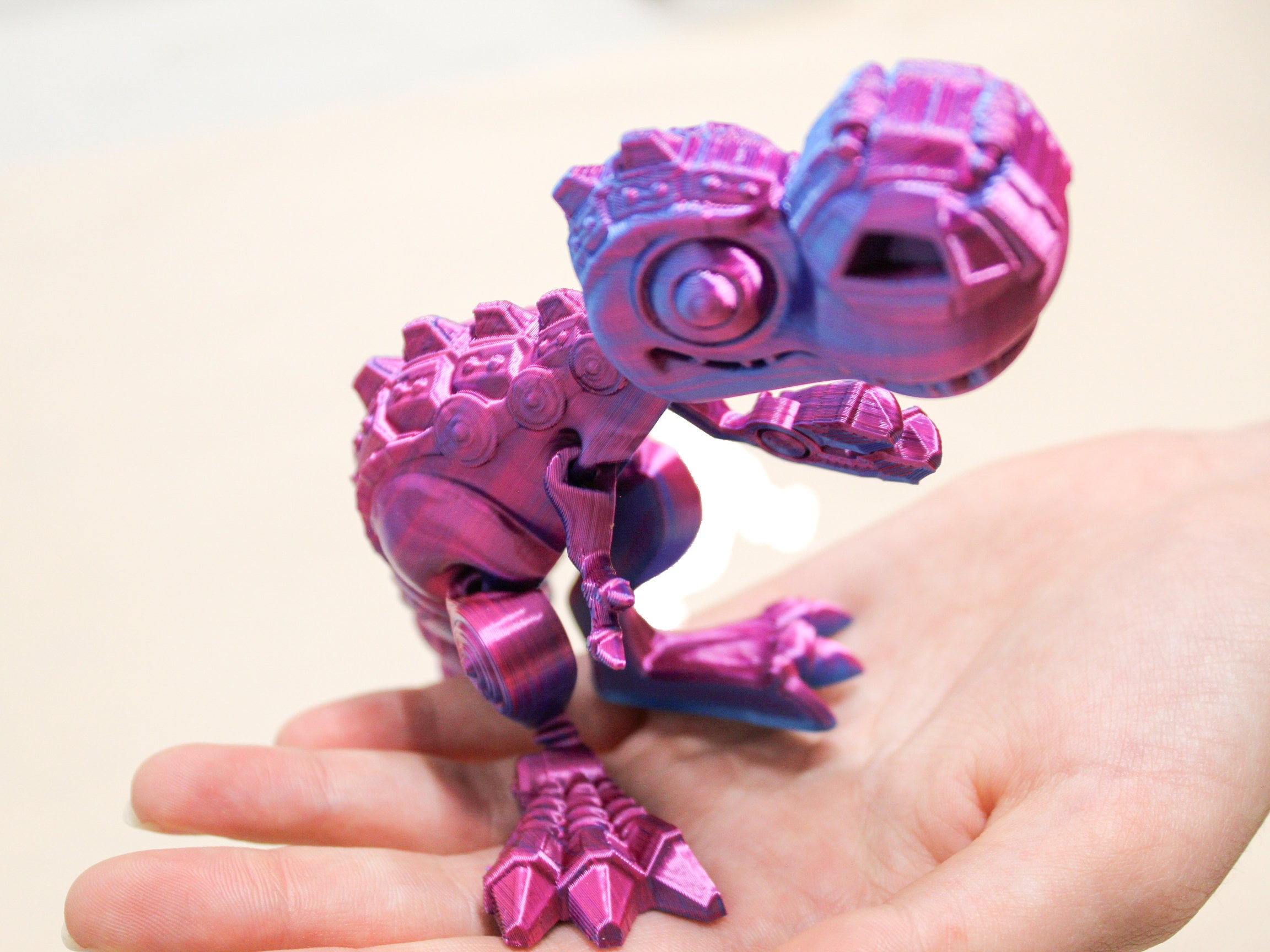 Jumbo Fidget TREX CYBORG | Flexible Articulating 3d Printed Friendly ...