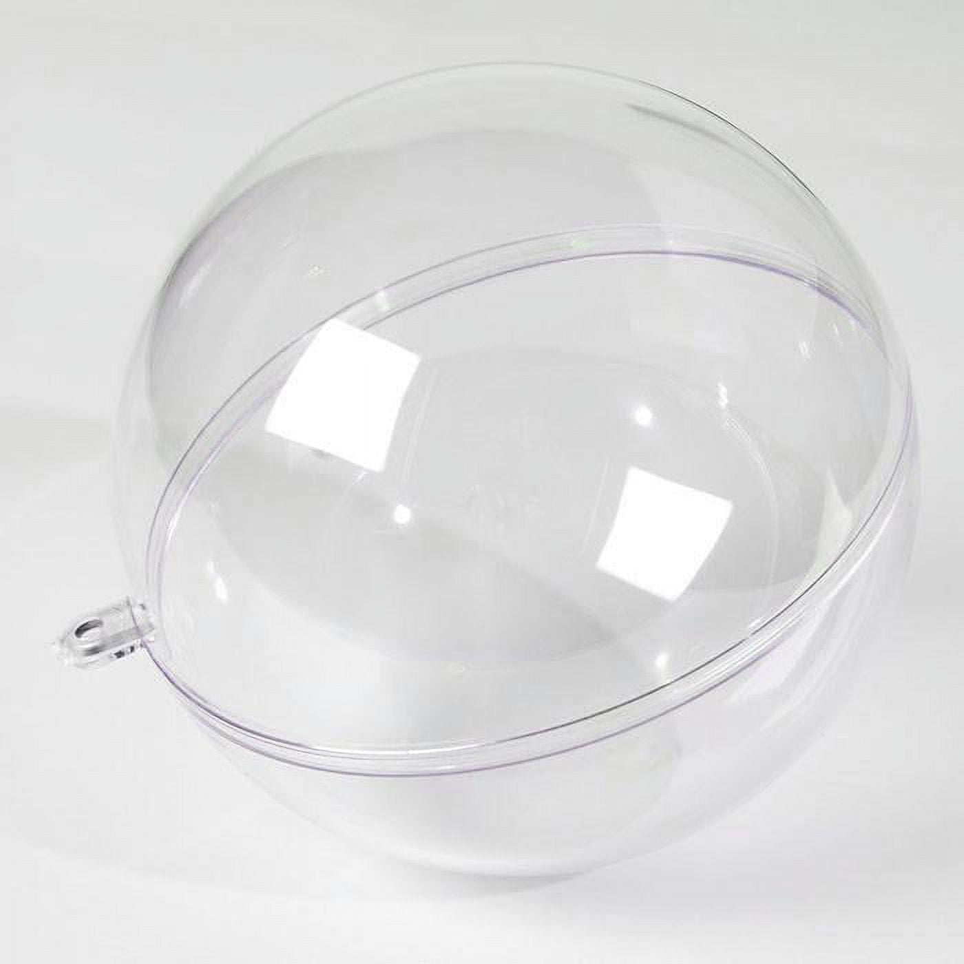 Large Crafts Decorative Clear Round Ornament Ball Globe, Jumbo Fillable ...