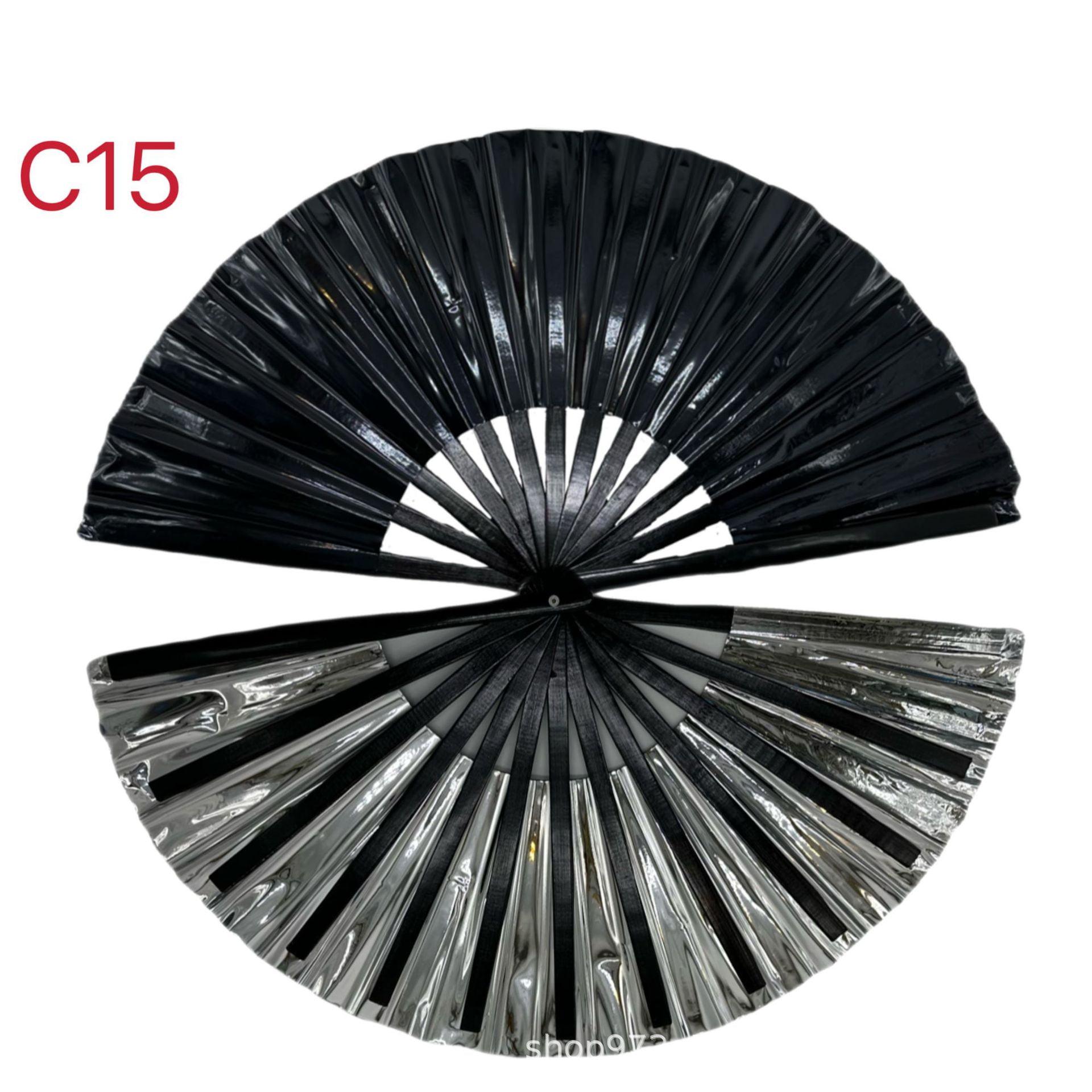 Jumbo Folding Line Dance Fan 2025 - Laser Color Changing Handheld Fan ...