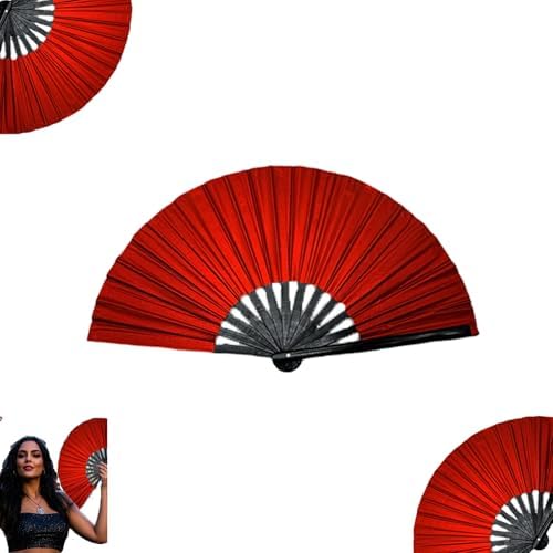 Jumbo Folding Line Dance Fan 2025 - Laser Color Changing Handheld Fan ...
