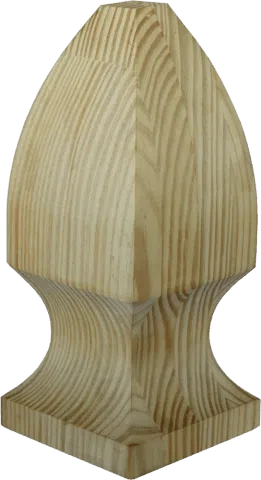 Jumbo French Gothic Post Finials – Western Red Cedar, Fits 6x6 Wood ...