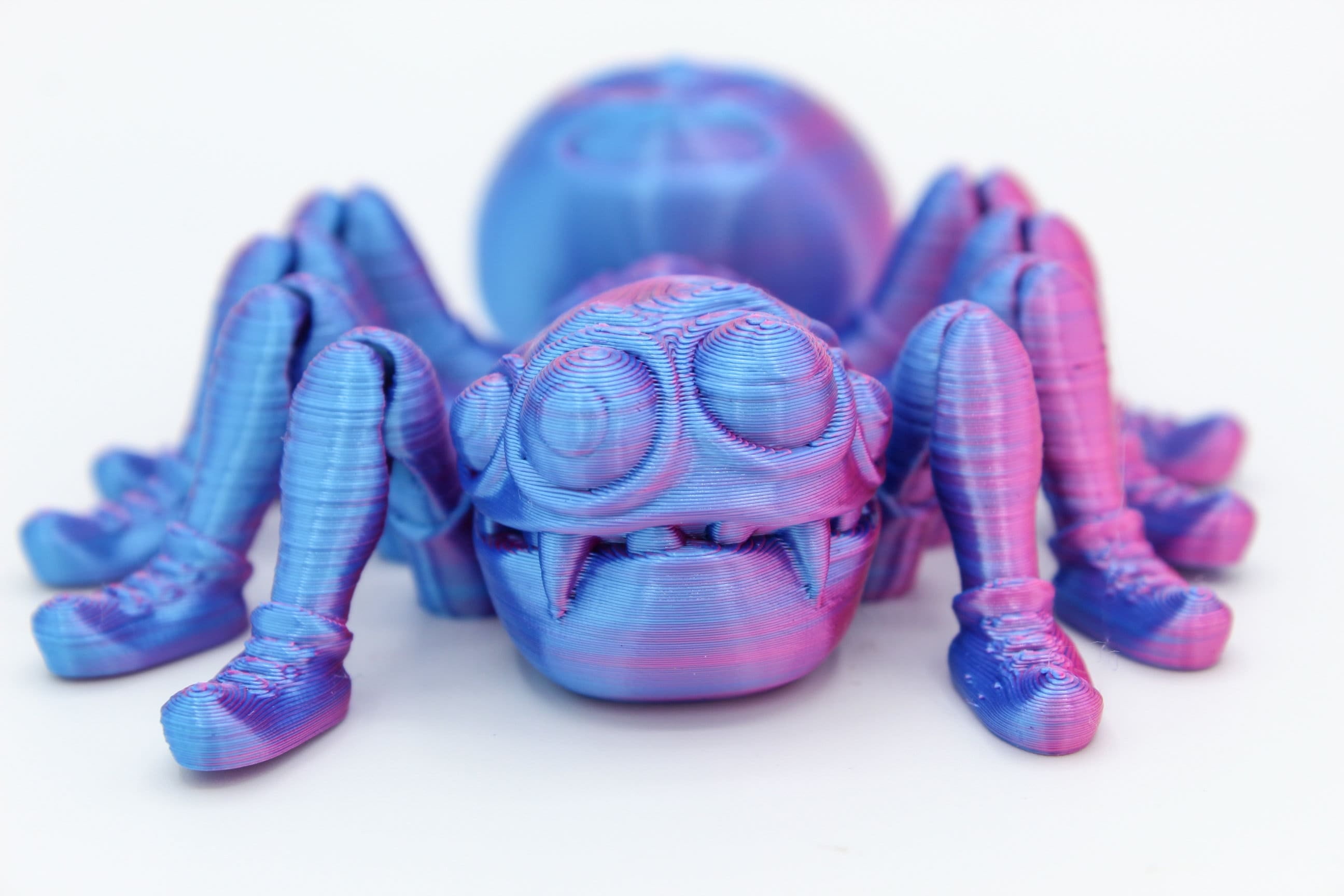 Jumbo Friendly Fidget SPIDER | Flexible Articulating 3d Printed ...