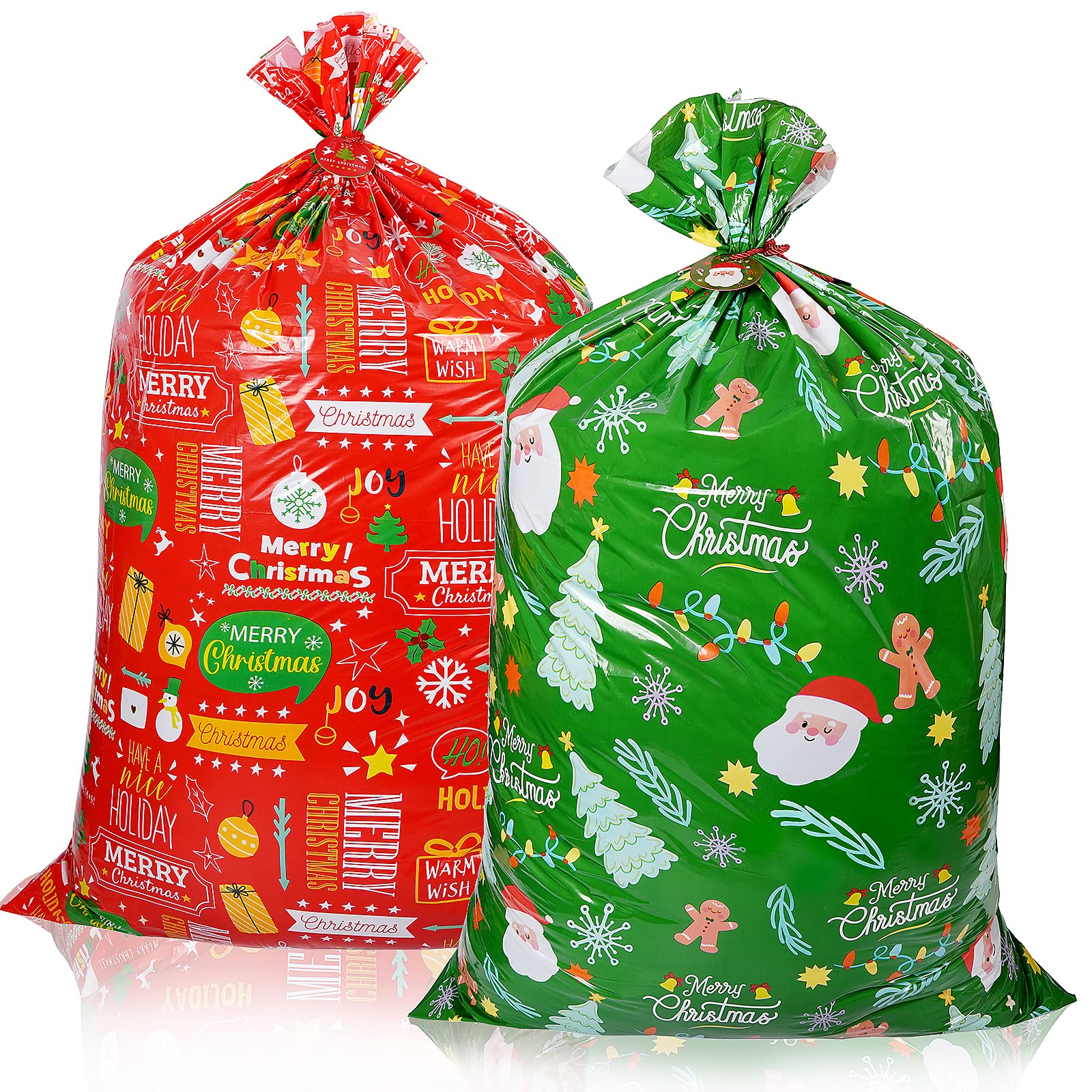 Jumbo Gifts Bags TSF6 (36x56inch), 2 Pieces Extra Gift Bags with Tag ...