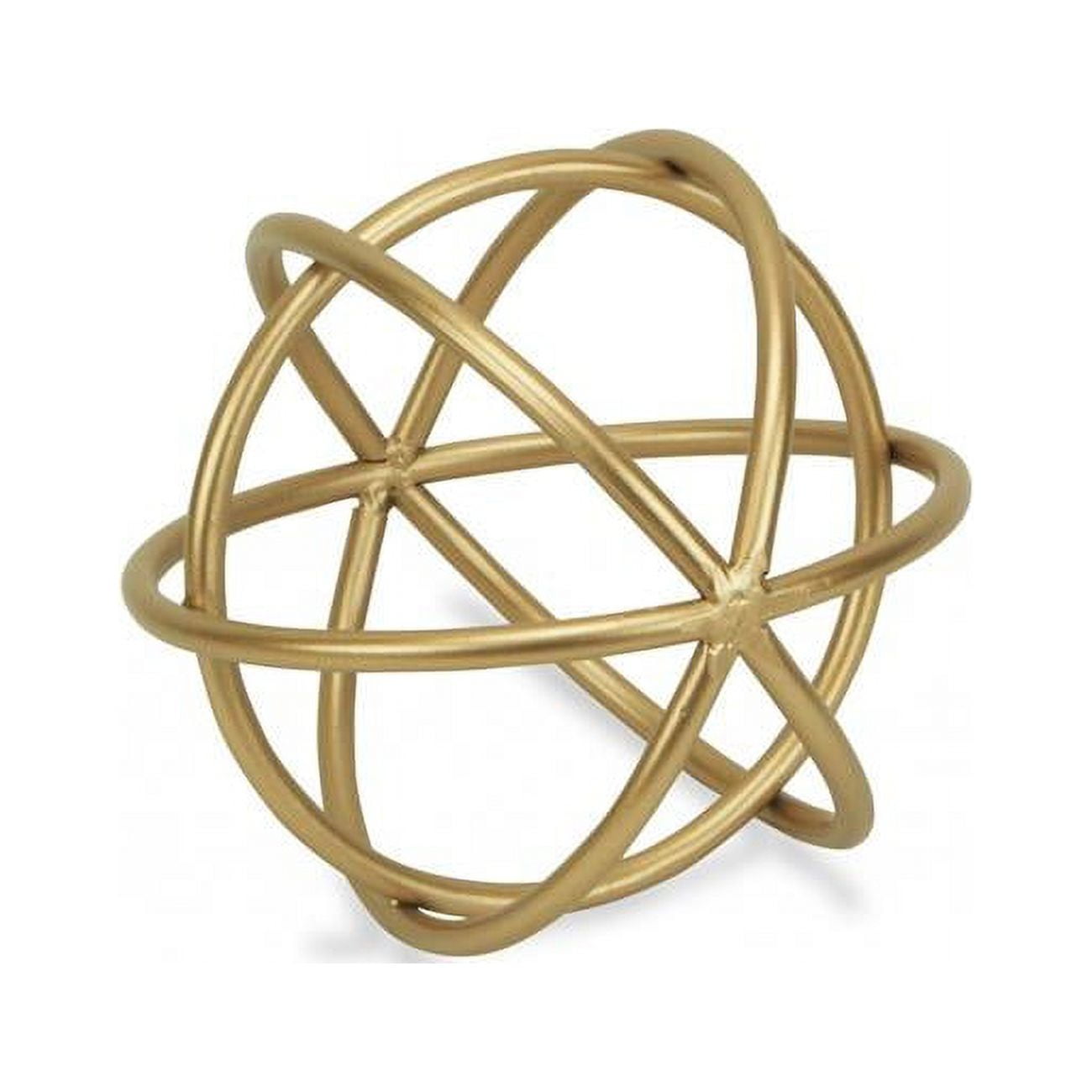 Jumbo Gold Metal Orb Decorative Sculpture - Walmart.com