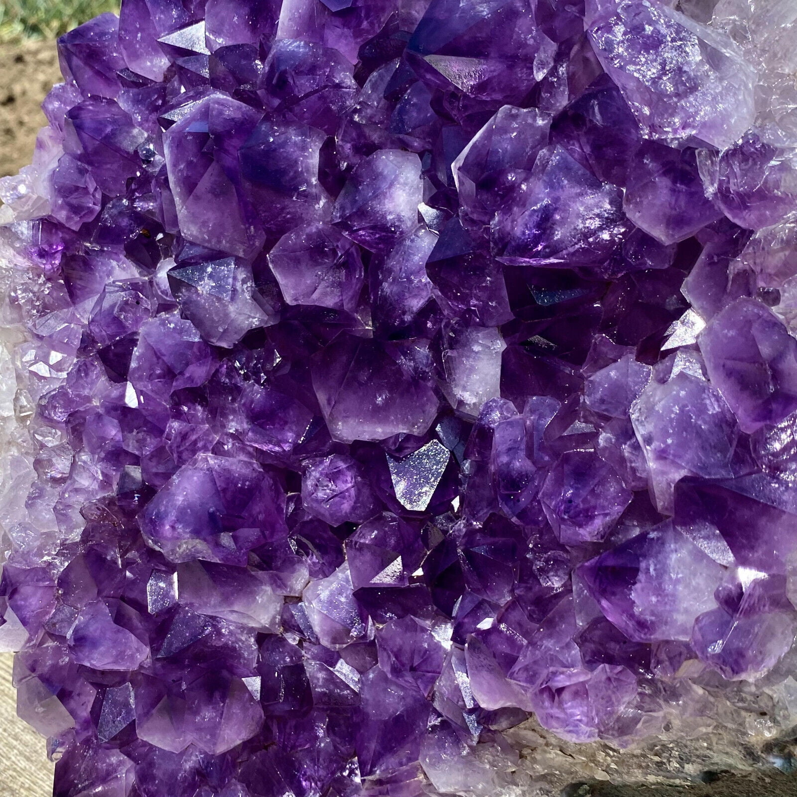 Jumbo Grade A Amethyst Cluster - Raw Deep Purple Druzy Amethyst Geode ...