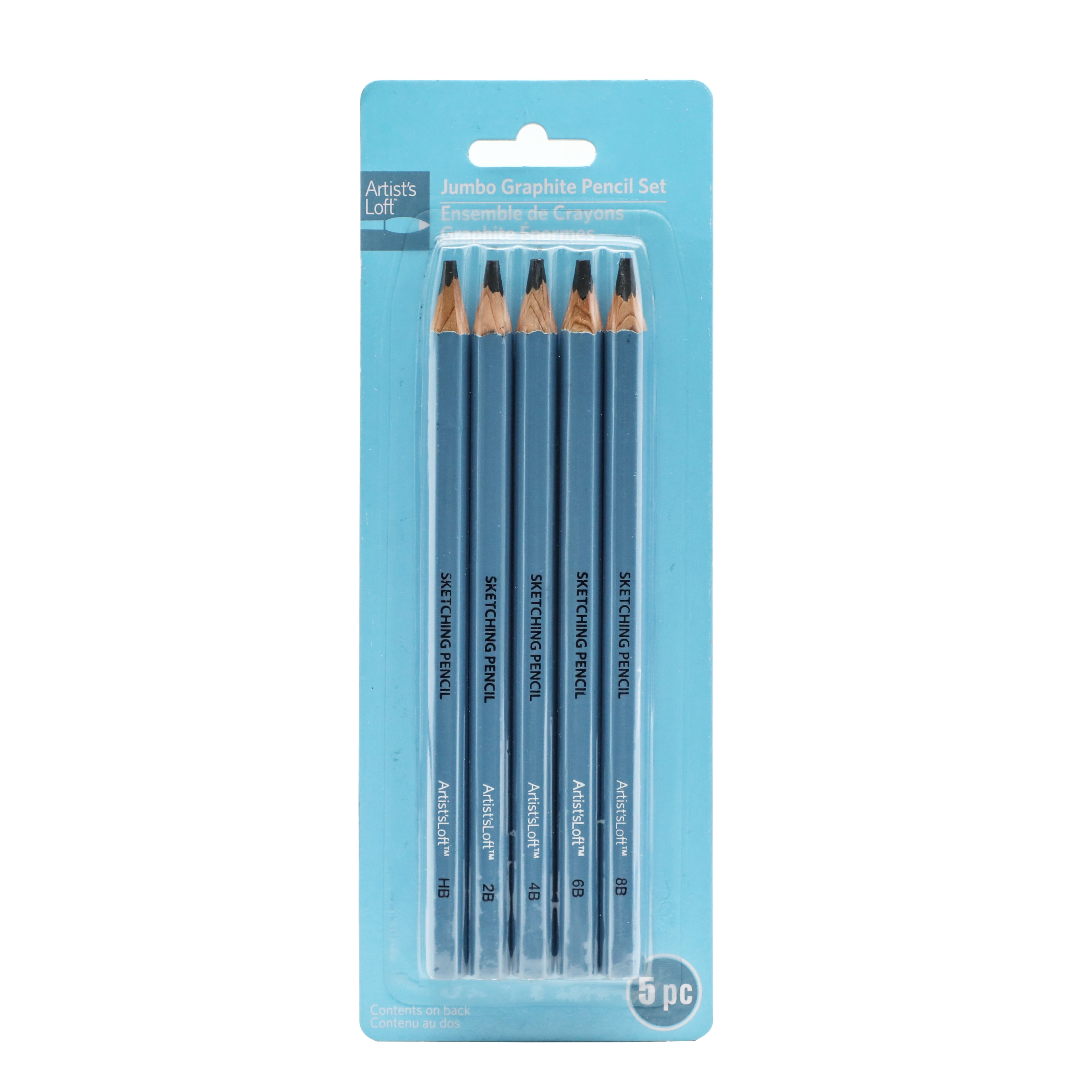 Jumbo Graphite Pencil Set by Artist's Loft - Pre-Sharpened Sketching ...