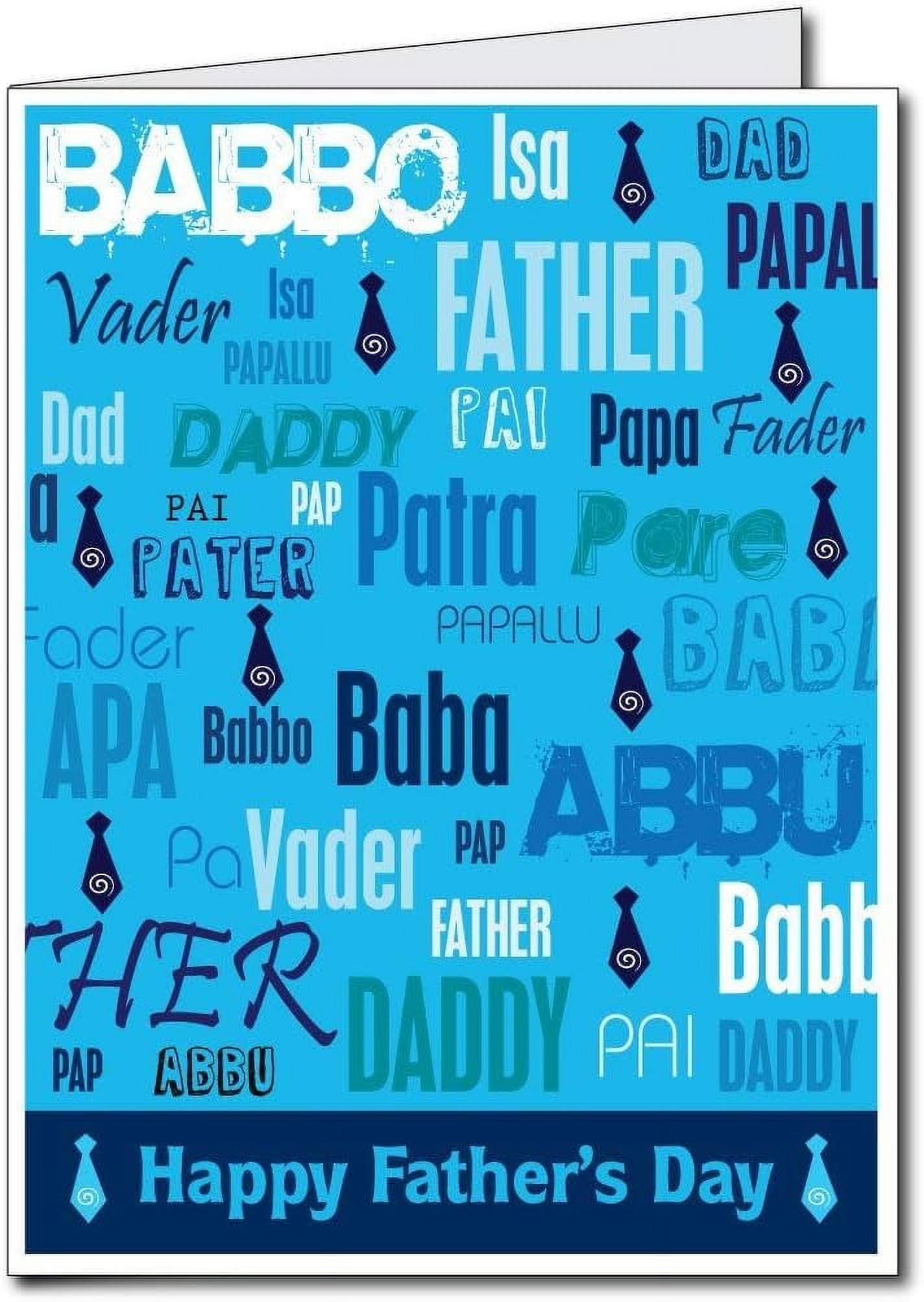 Jumbo Greeting Cards: Giant Father's Day Card with Envelope, Father In ...