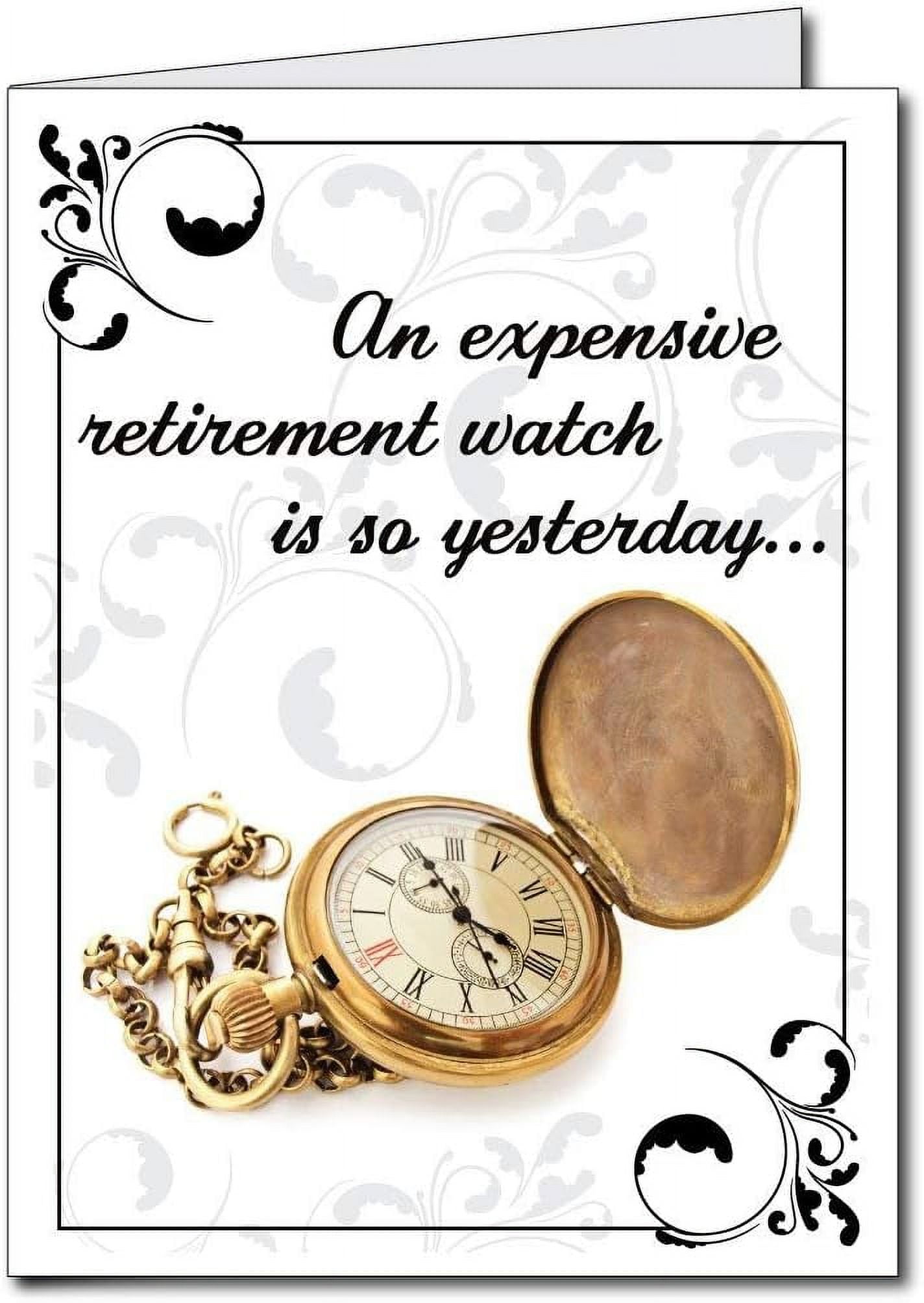 Jumbo Greeting Cards: Giant Retirement Card (Watch), 2 feet x 3 feet ...