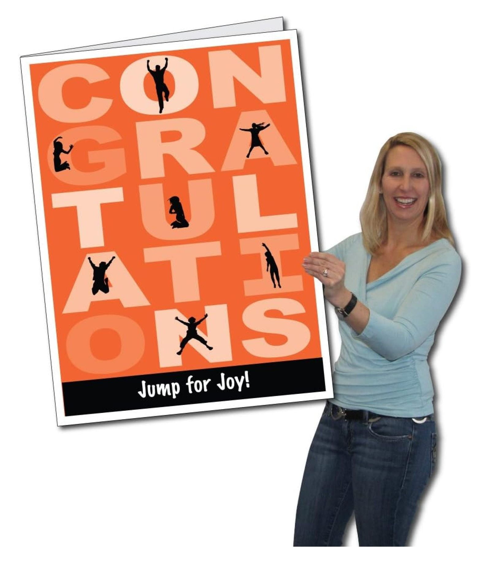 Jumbo Greeting Cards: Huge Congratulations Card (Jump for Joy) 2 feet x ...