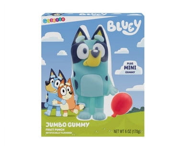 Bluey Jumbo Gummy Bluey Shaped Fruity Snack 6 Ounces Birthday Party ...