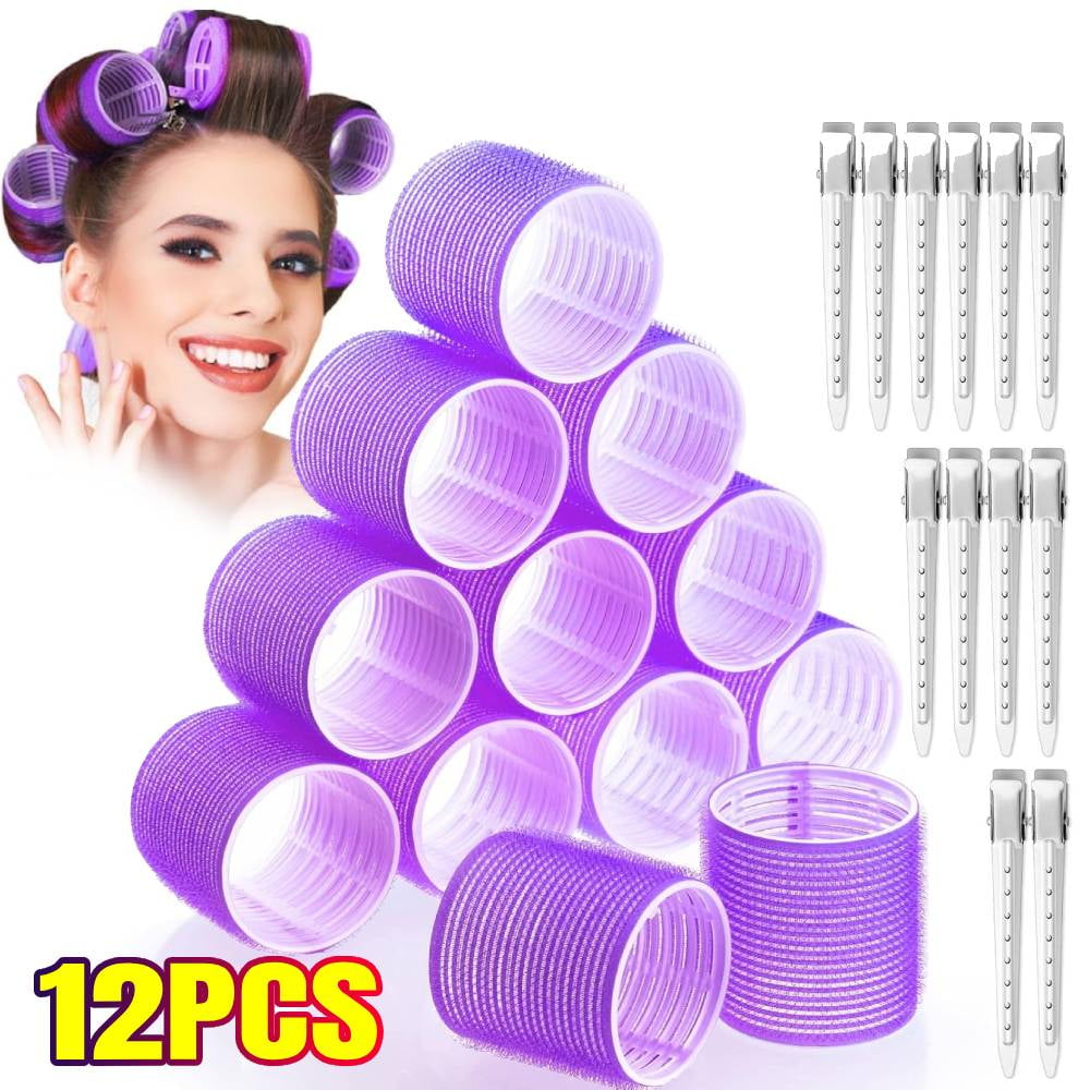 Jumbo Hair Curlers Set, Volume Boosting Hair Rollers for Women - Extra ...