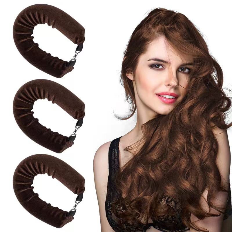 Jumbo Heatless Hair Curler, 3pcs Satin Flexi Rods for All Hair Types ...