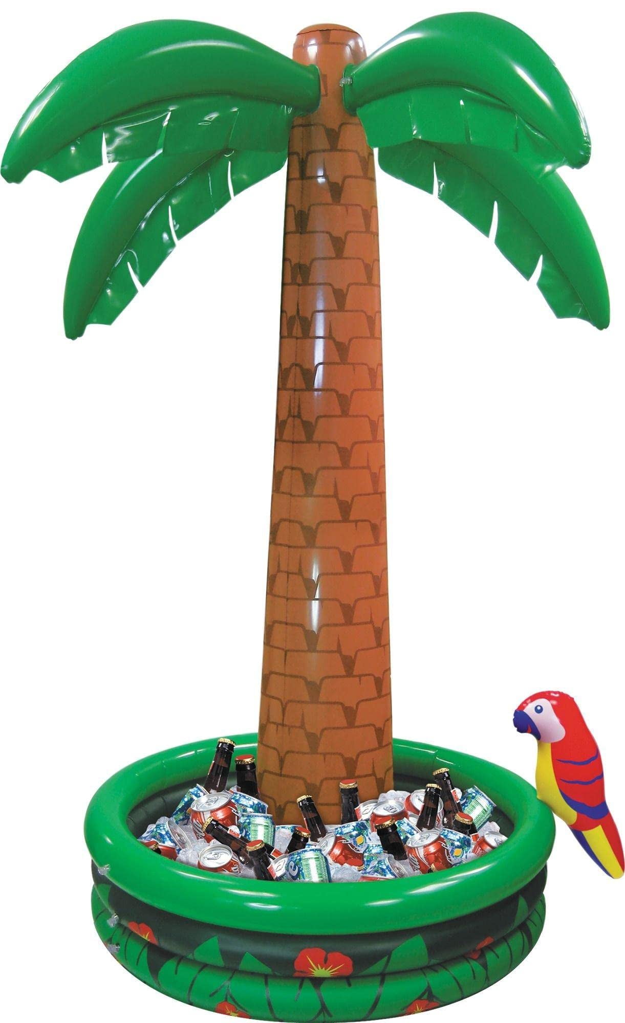 Jumbo Inflatable Palm Tree Party Cooler, Pool Beer Drink Holder, Ice ...