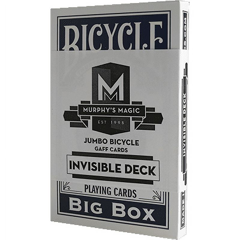Jumbo Invisible Deck Bicycle (Blue) - Walmart.com
