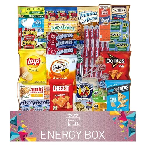 Jumbo Jumble Snack Box (45 Count) Gift Care Package Snacks Variety Pack ...